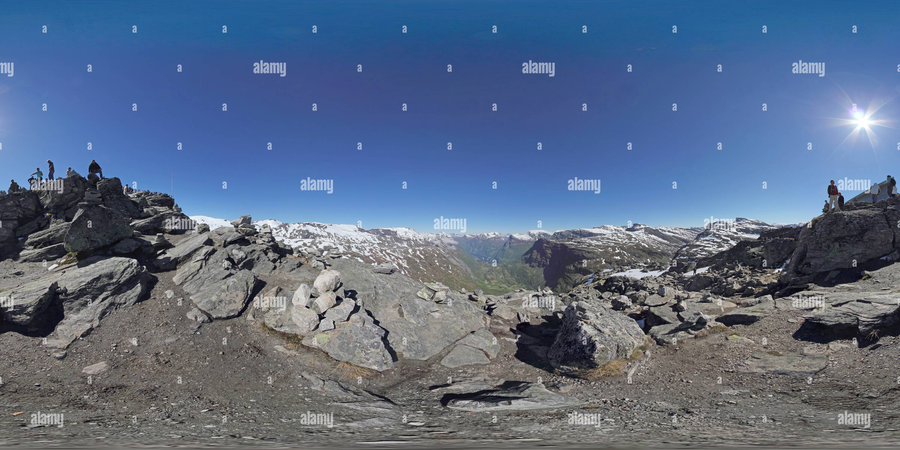 360° view of Geiranger - Dalsnibba Aussichtspunkt - Alamy
