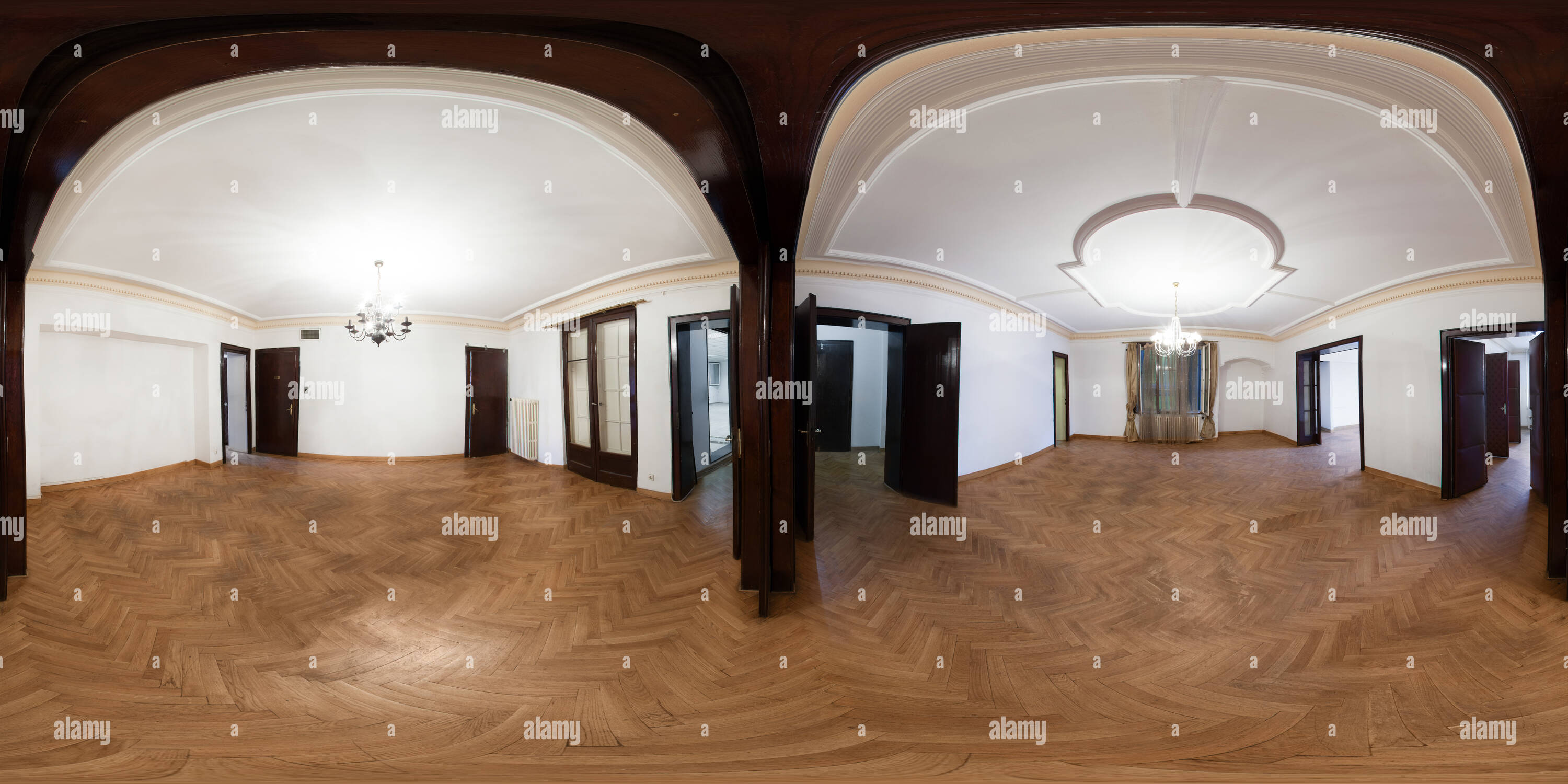 360° view of Old rustic apartment - Alamy