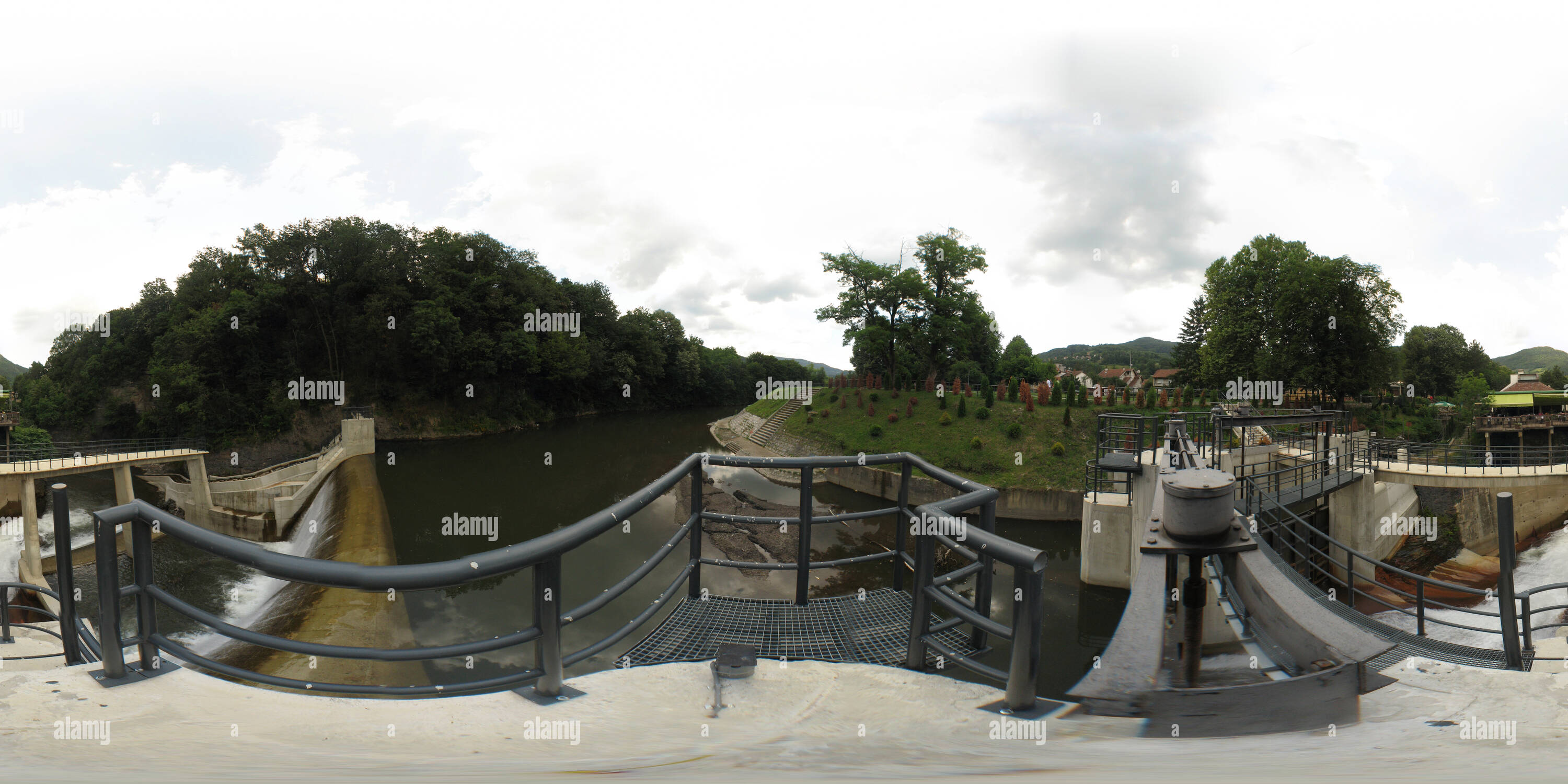 360° view of Ivanjica - Valves on the New Dam - Alamy