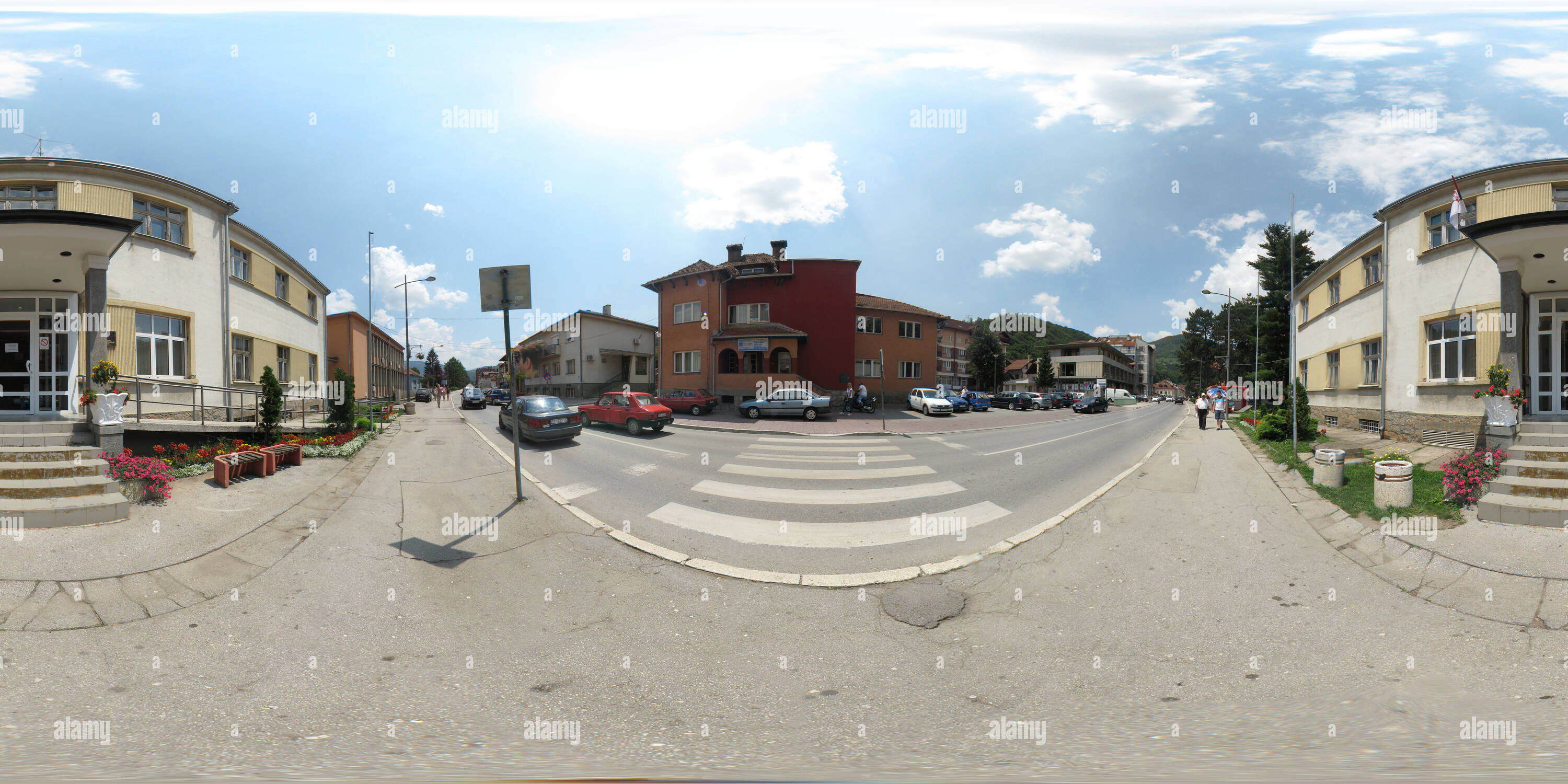 360° view of Ivanjica - In front of the Town Hall - Alamy