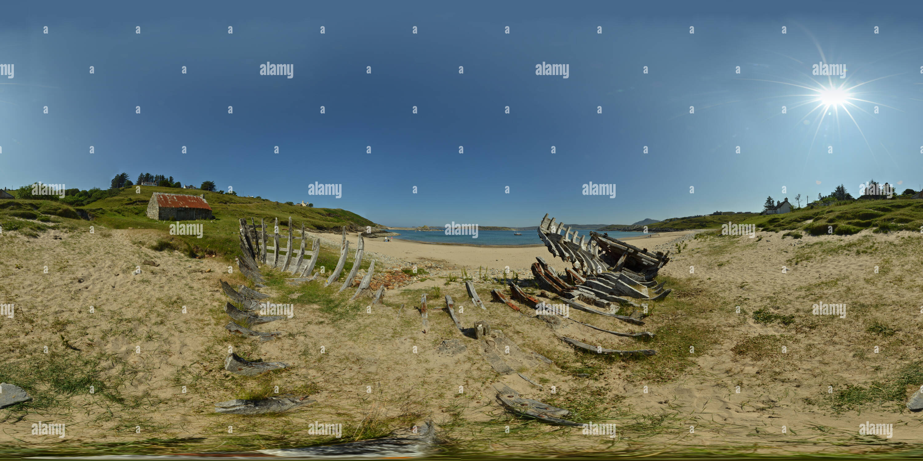 Beach wreck scotland highlands talmine hi-res stock photography and ...