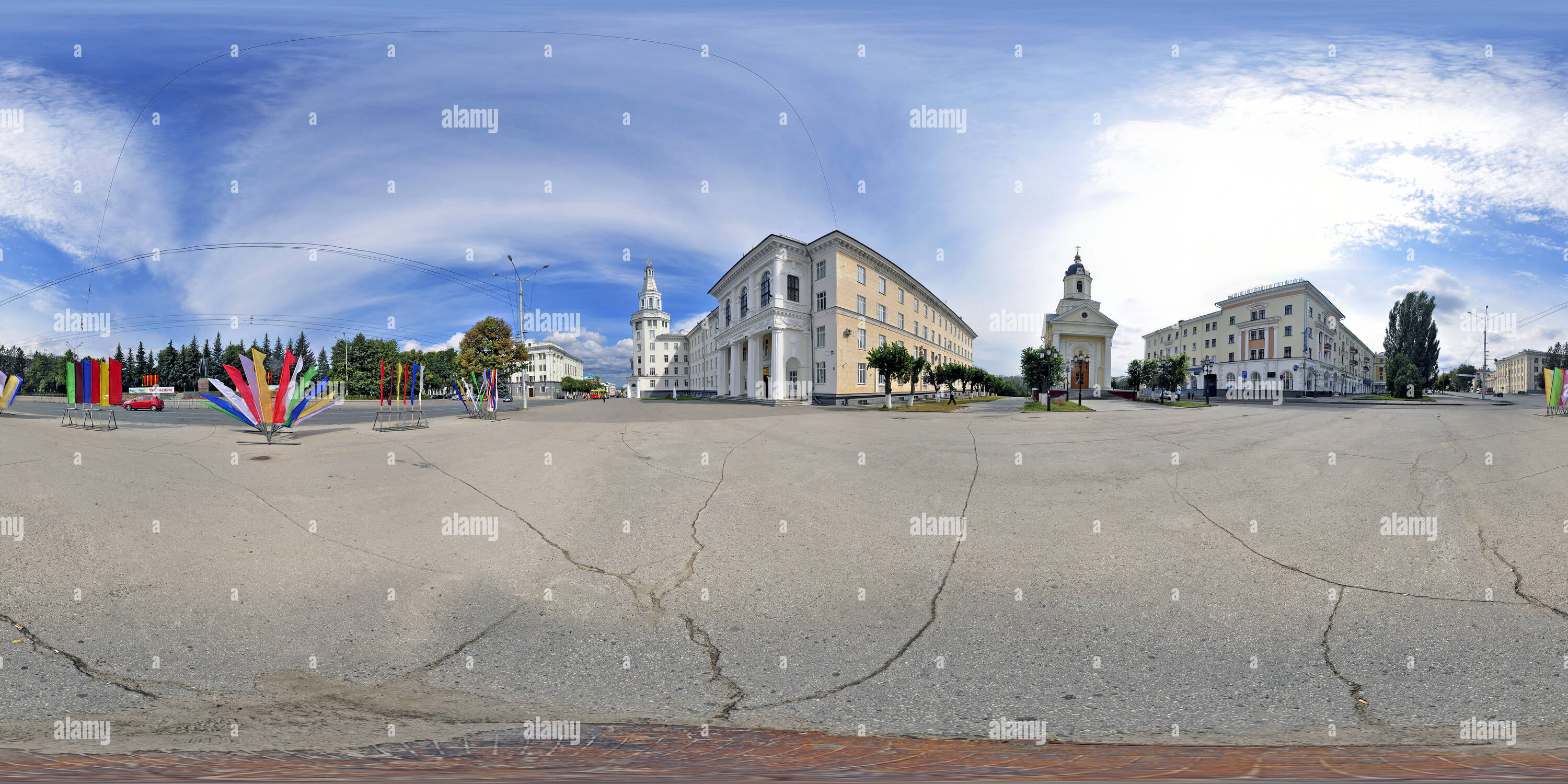 360° view of Republic square - Cheboksary - Alamy