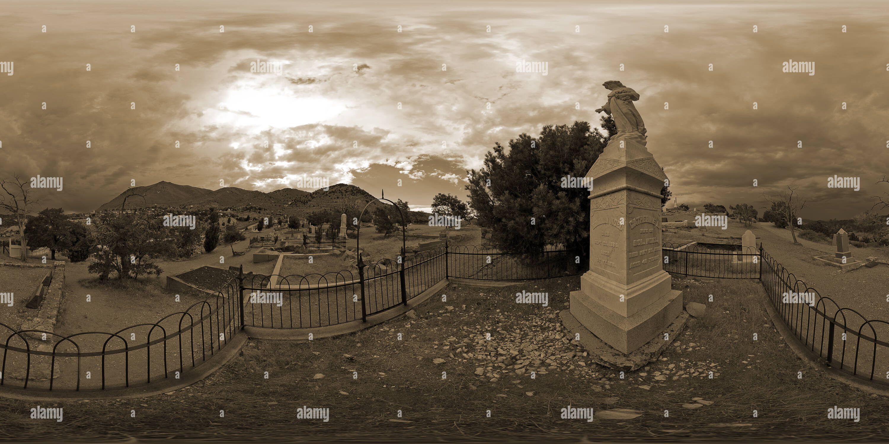 360° view of Silver Terrace Masonic Cemetery - Virginia City, Nevada ...