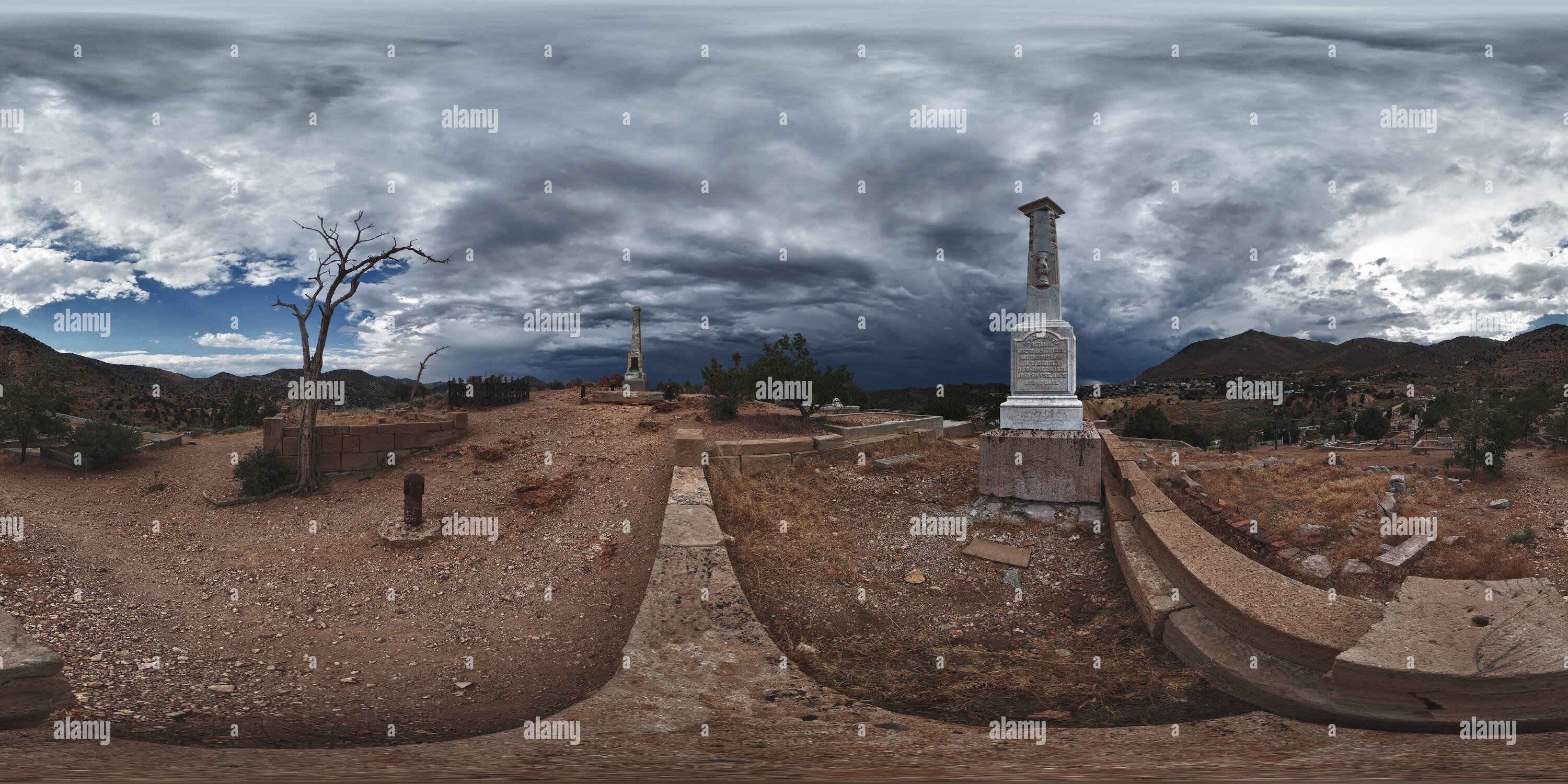 360° view of Silver Terrace Cemeteries - Virginia City, Nevada - Alamy