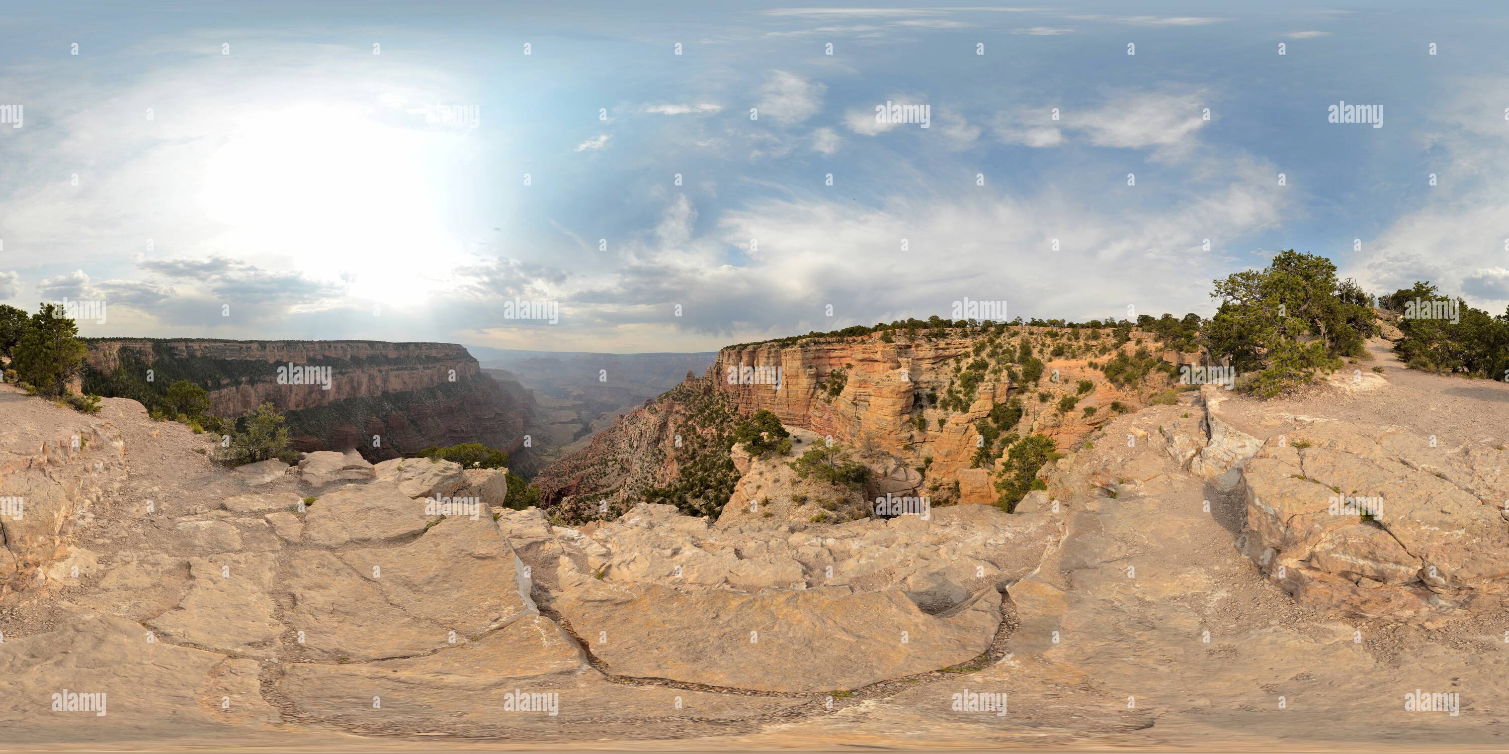 360° view of Grand Canyon Rim Yaki Point - Alamy