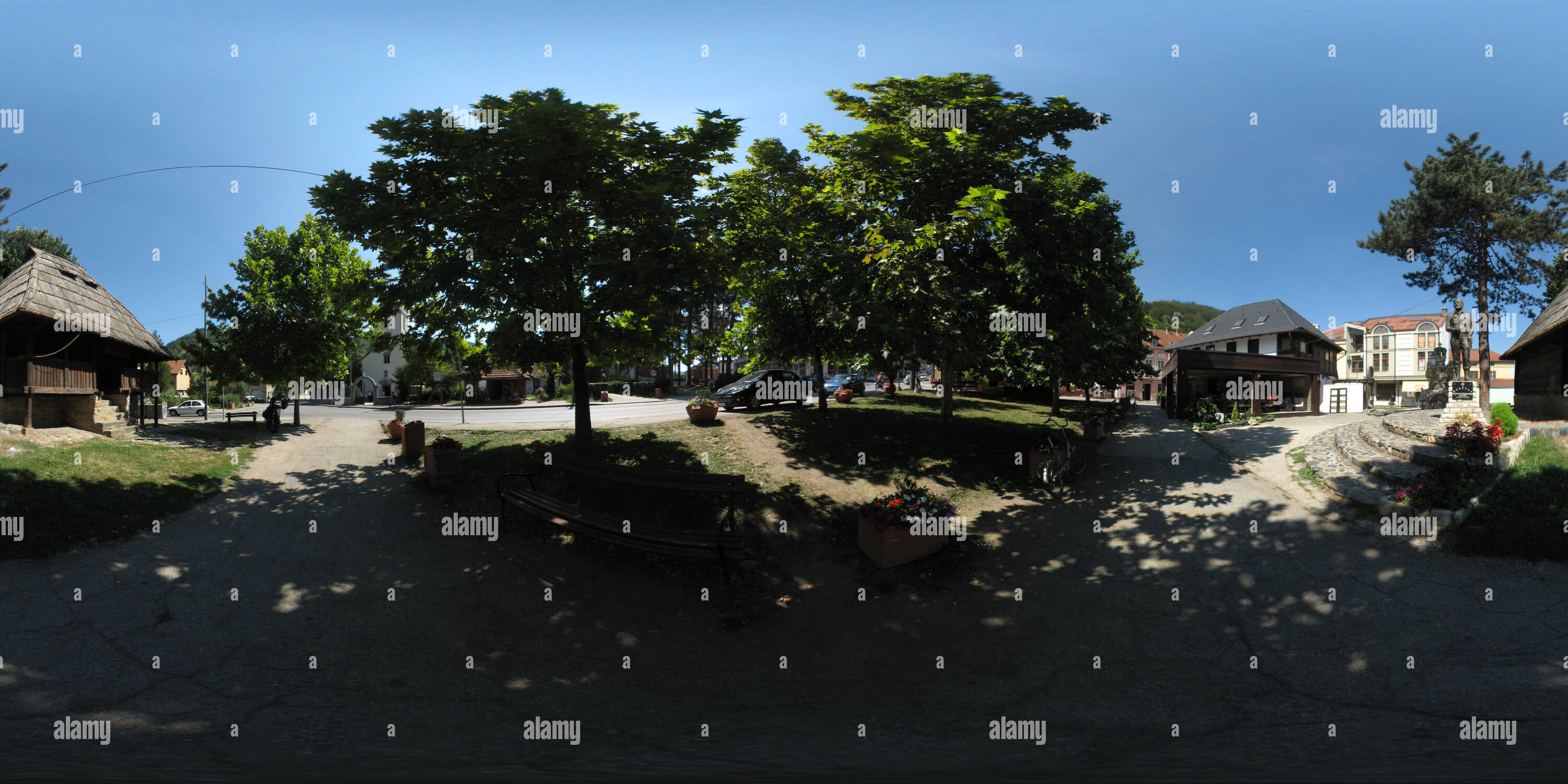 360° view of Ivanjica - At the Kusica Han - Alamy