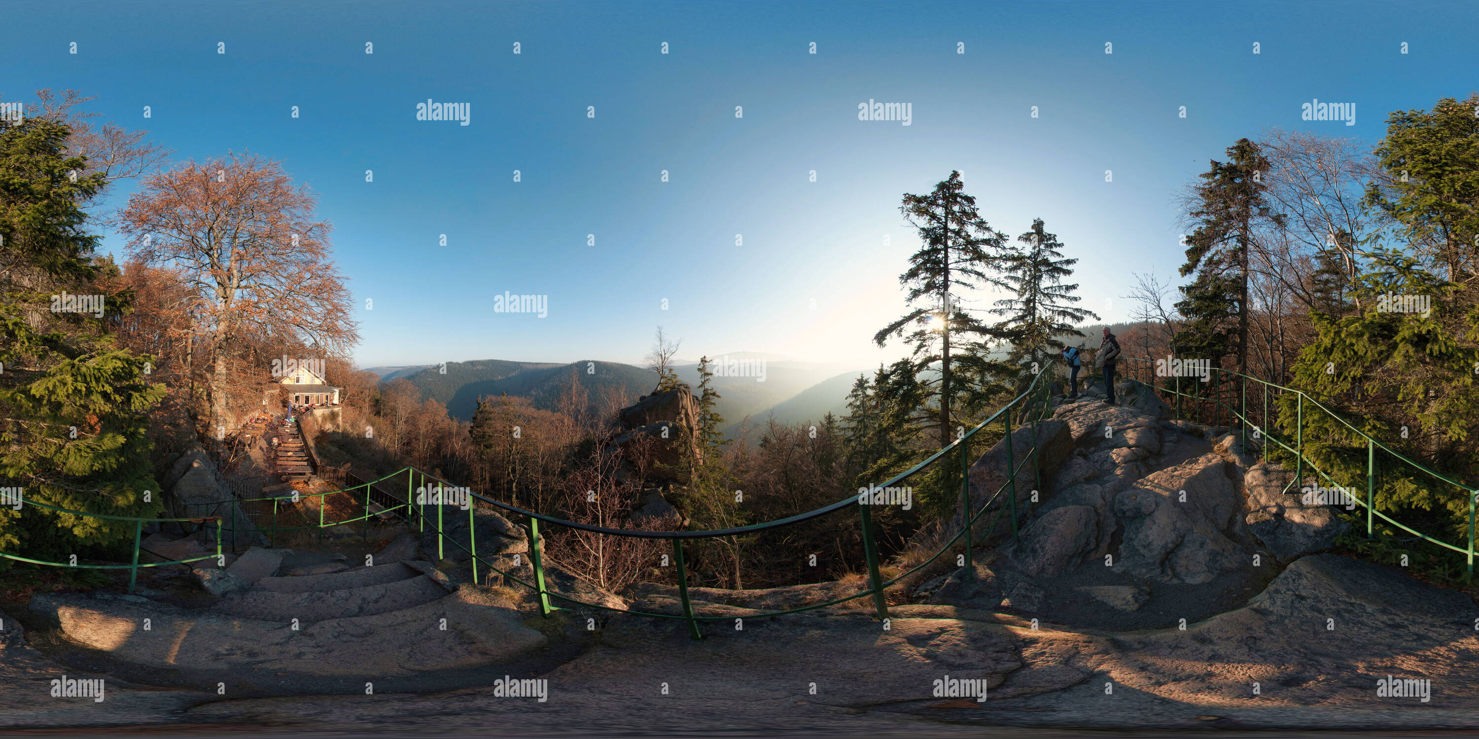 360° view of Raven Crag panorama - Alamy