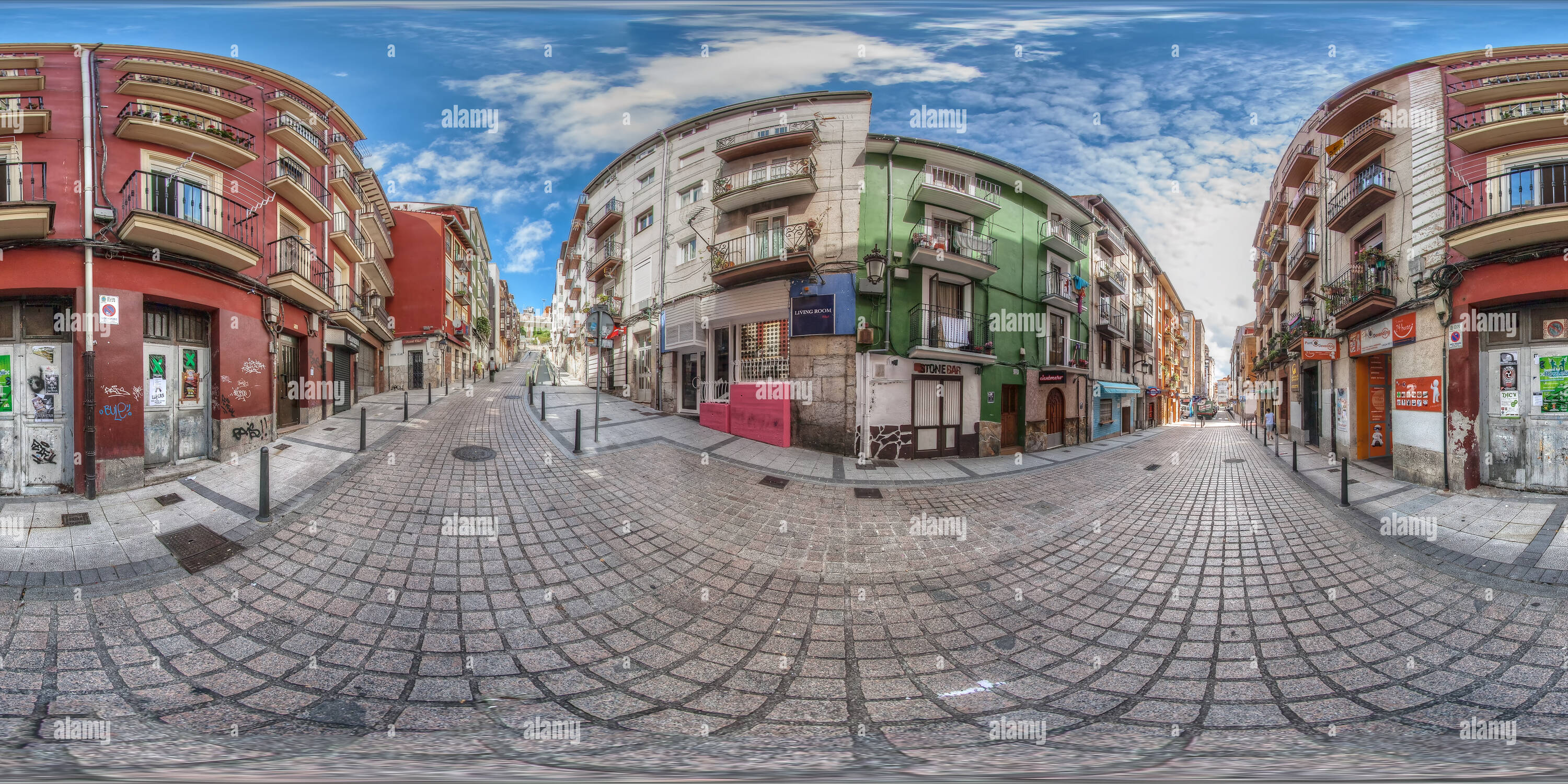 360° view of Santander, Rio de La Pila - Alamy