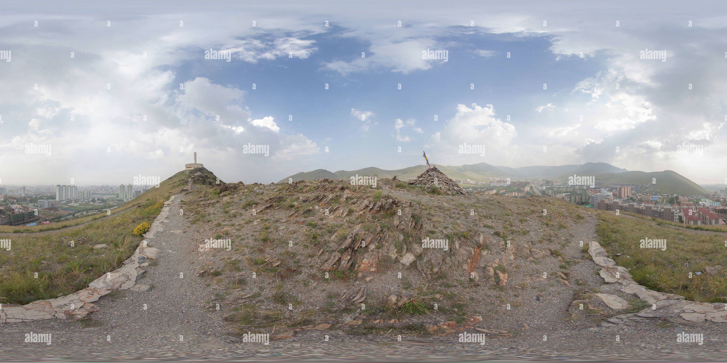 360° view of The Zaisan / Ovoo - Alamy
