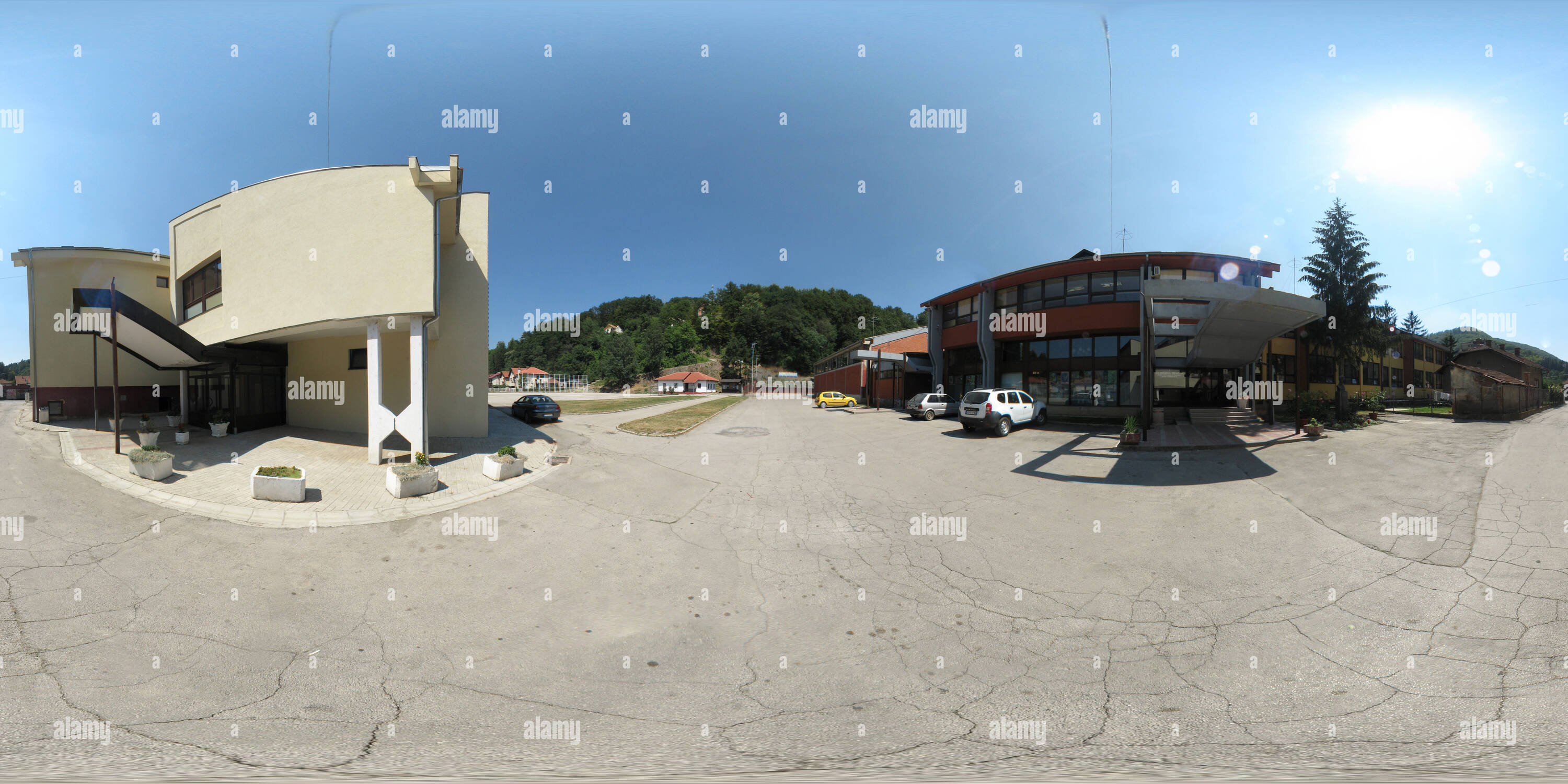 360° view of Ivanjica - School Entrances - Alamy