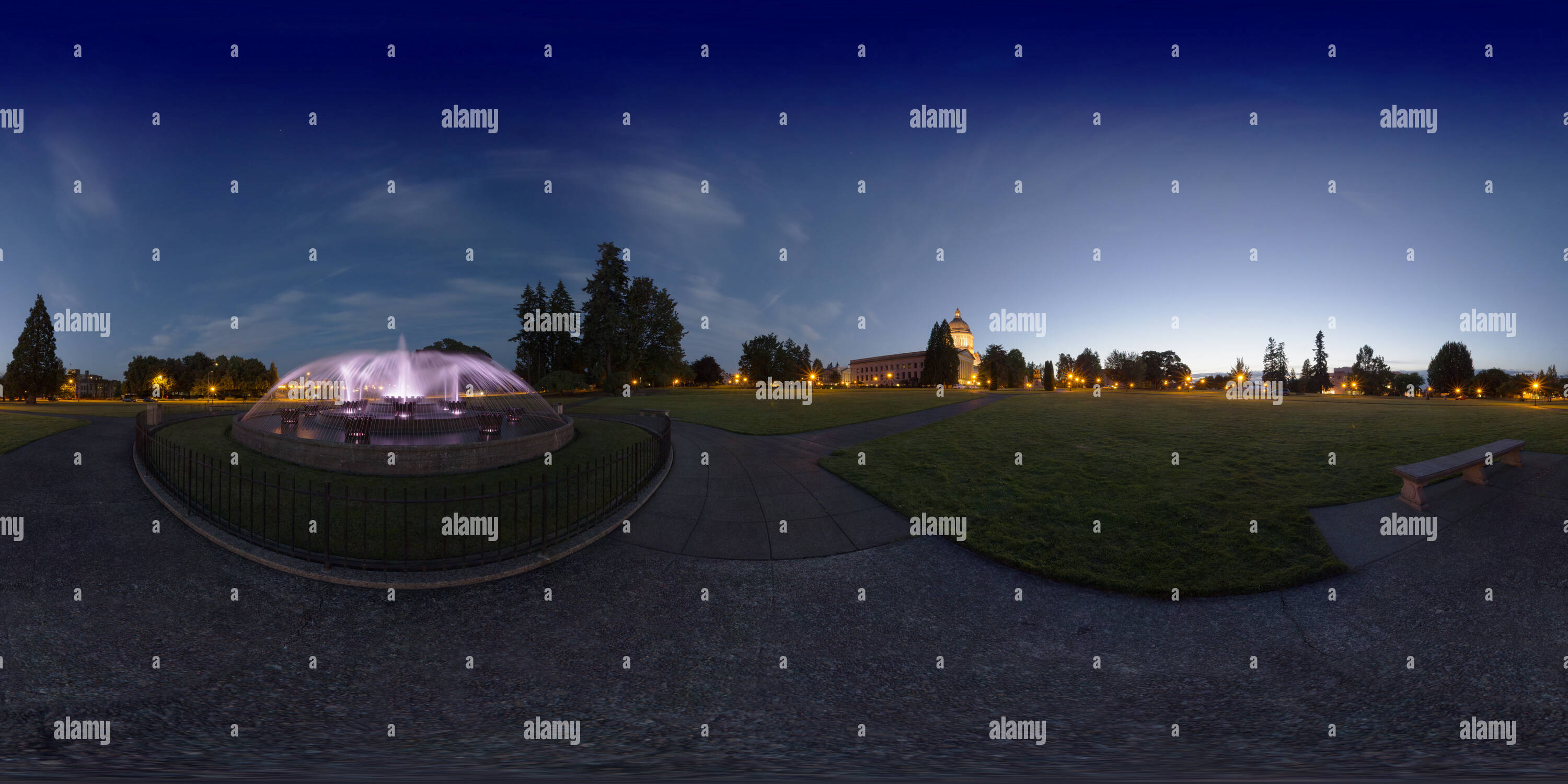 360° view of Tivoli fountain Olympia - Alamy