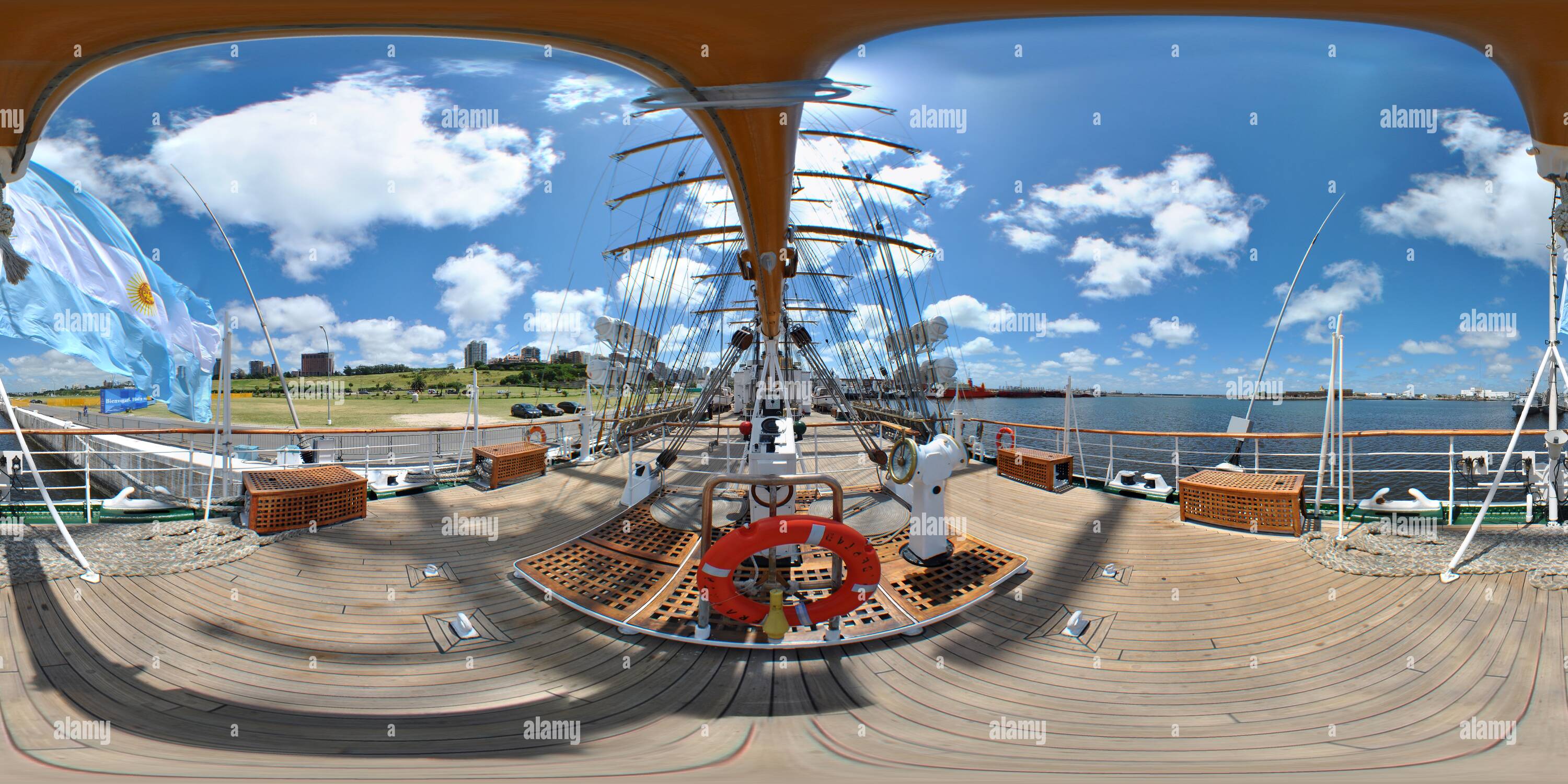 360° view of Freedom frigate - Mar del Plata - Alamy