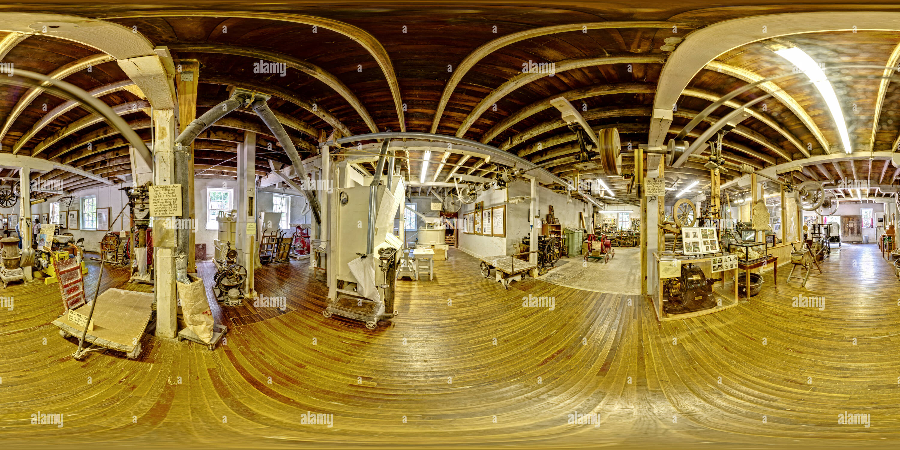 360° view of Falls Mill Working Museum - Alamy