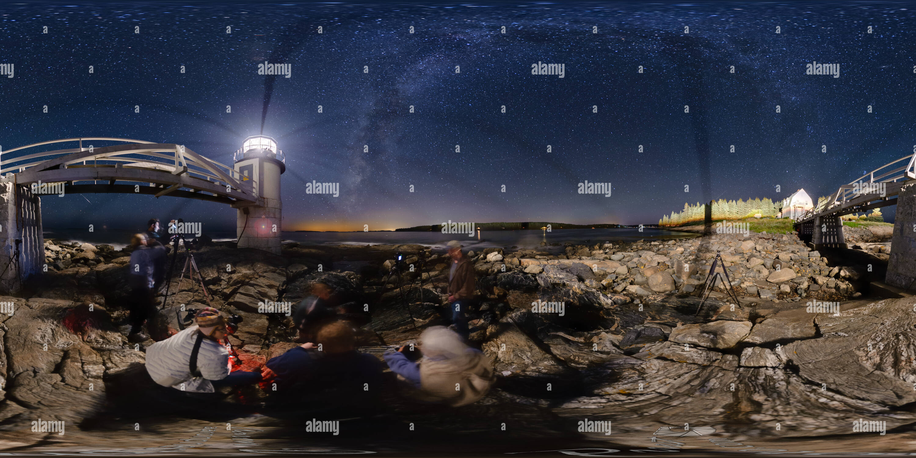 360° view of Marshall Point Lighthouse 3 - Alamy