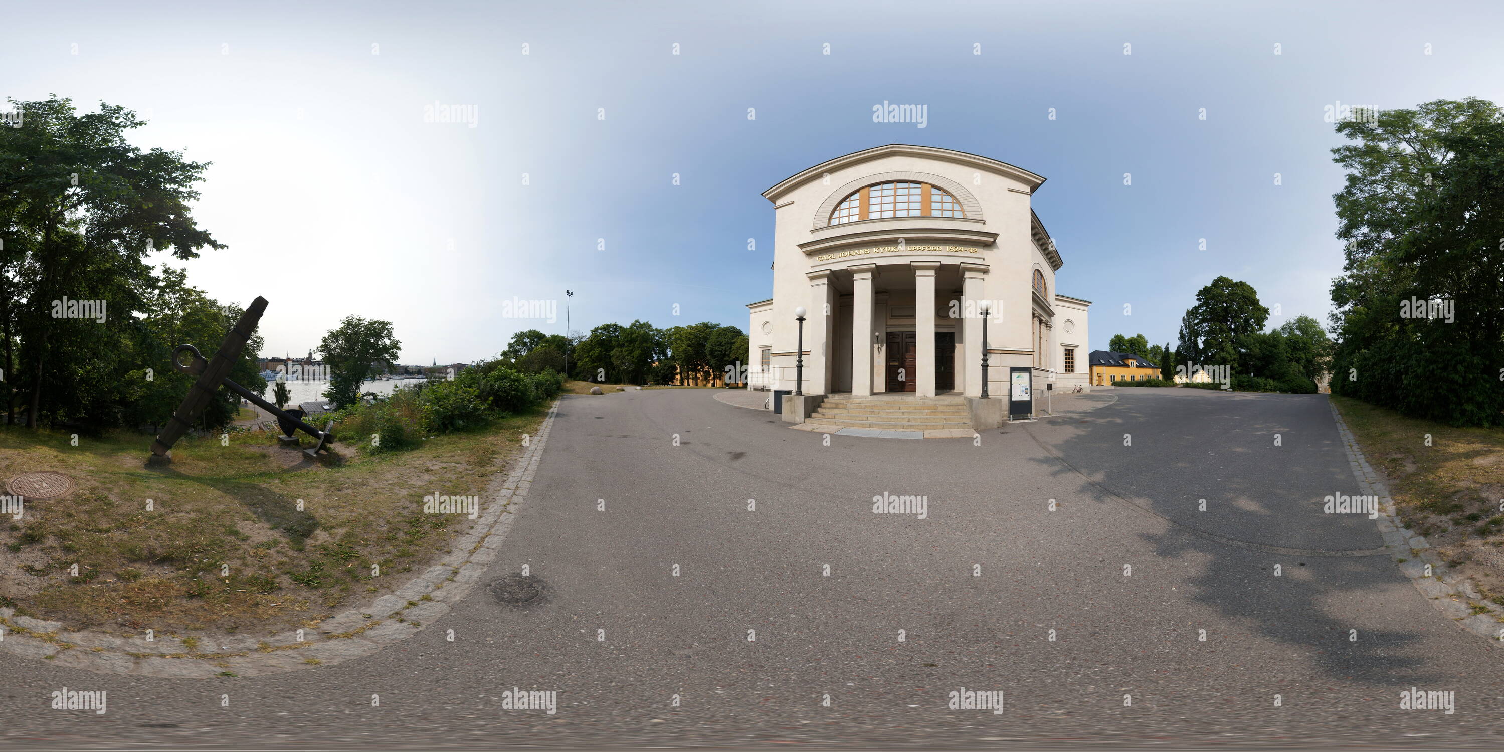 360° view of Sweden Stockholm Skeppsholmen Skeppsholmskyrkan - Alamy