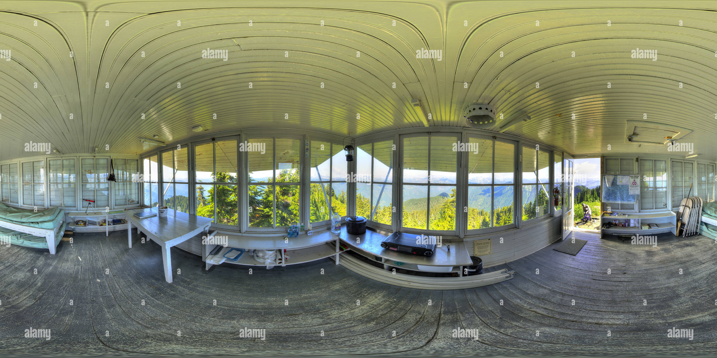 Fire lookout interior hi-res stock photography and images - Alamy