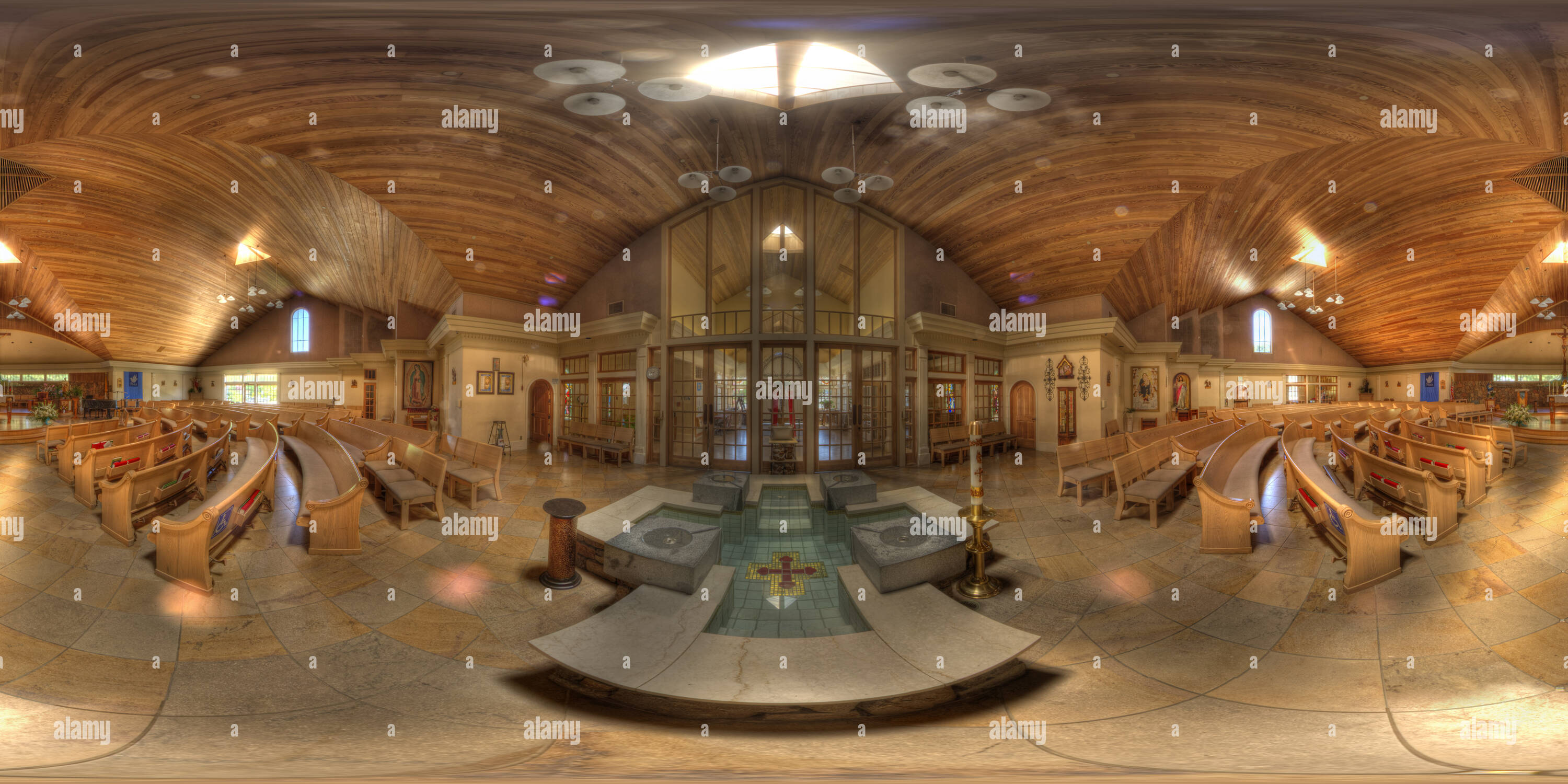 360° view of Mary of the Angels Catholic Church, Ukiah, California, USA ...