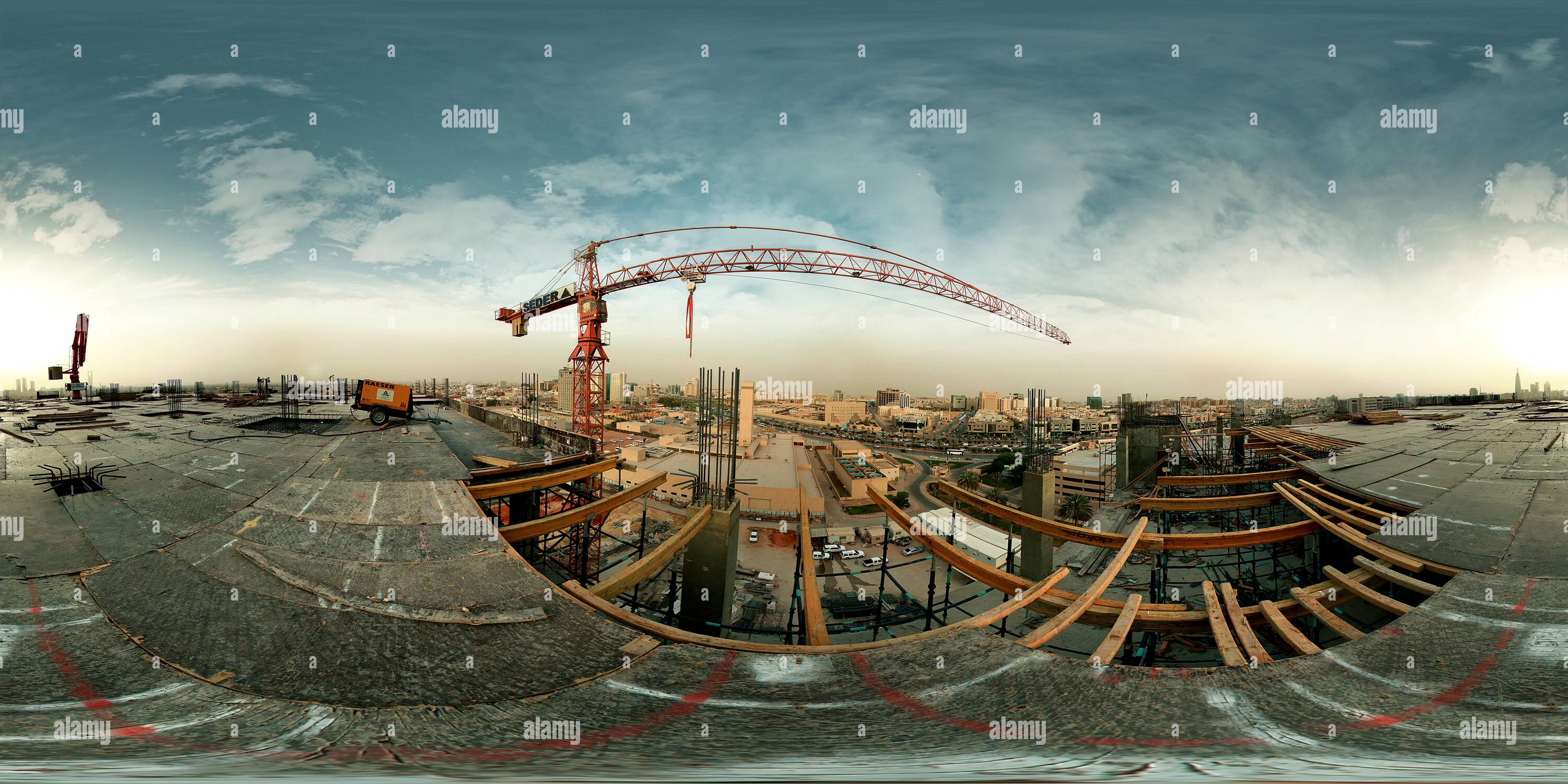 360° view of Under construction building in Riyadh - Alamy