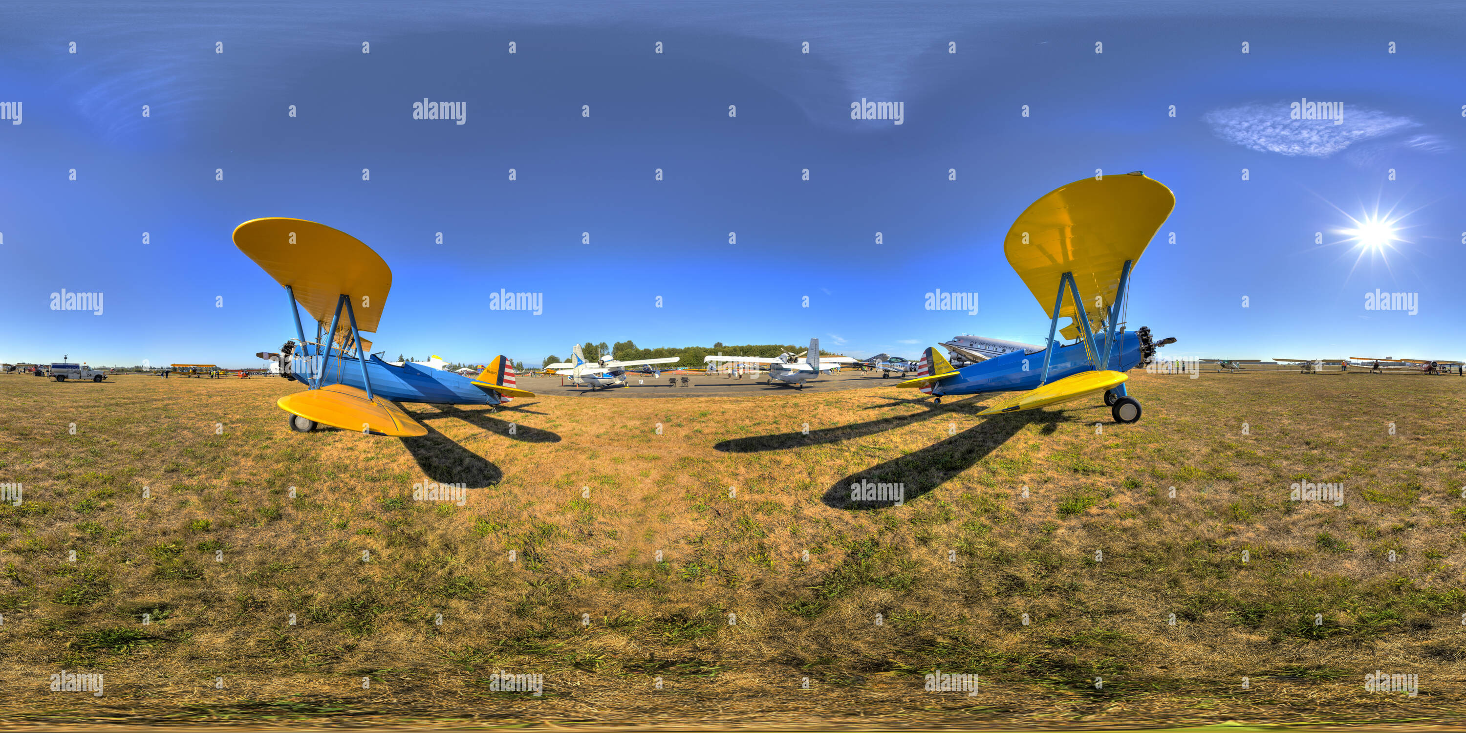 360° view of Stearman Model 75s, Vintage Aircraft Weekend, Paine Field ...