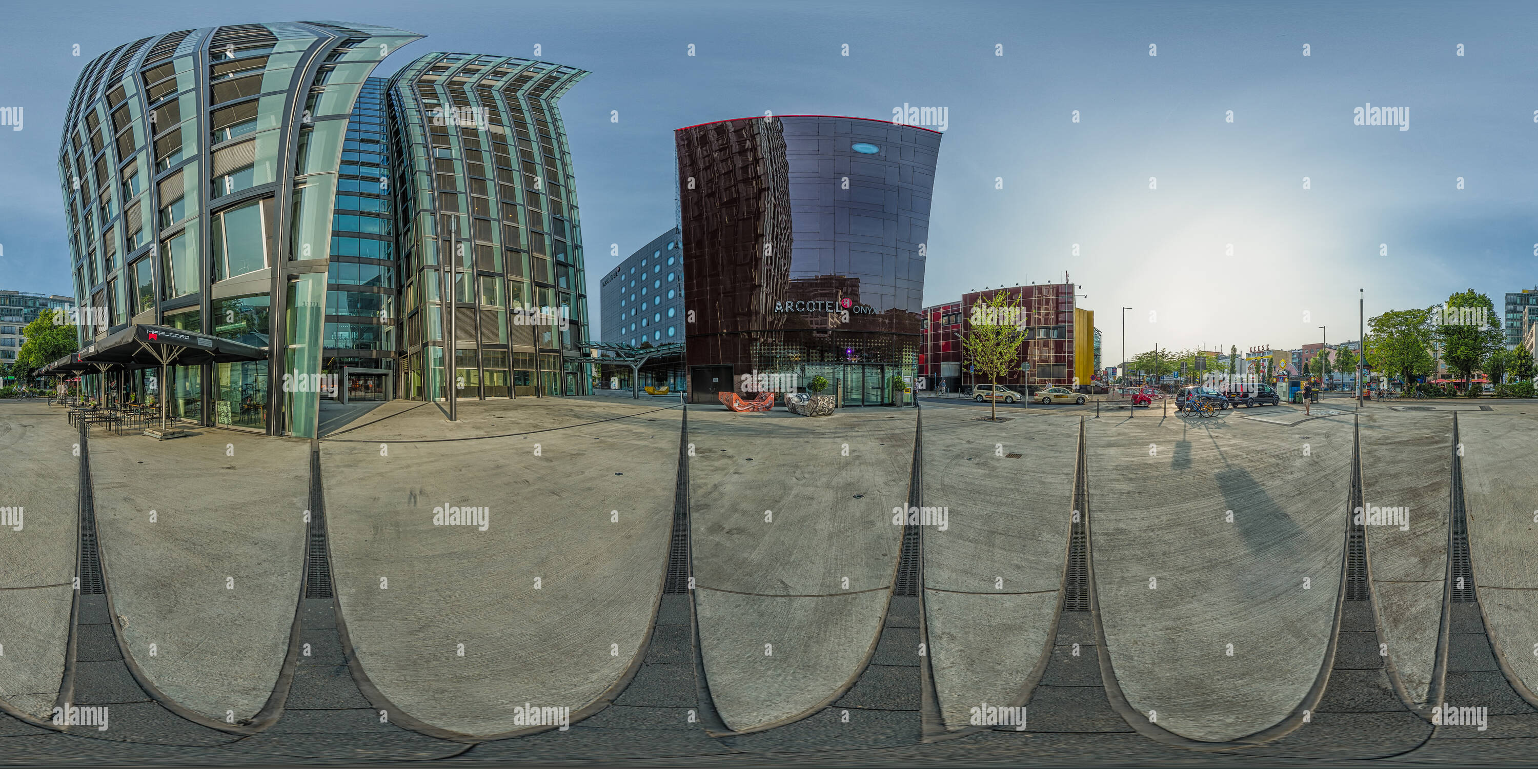 360° view of Dancing Towers Hamburg - Alamy