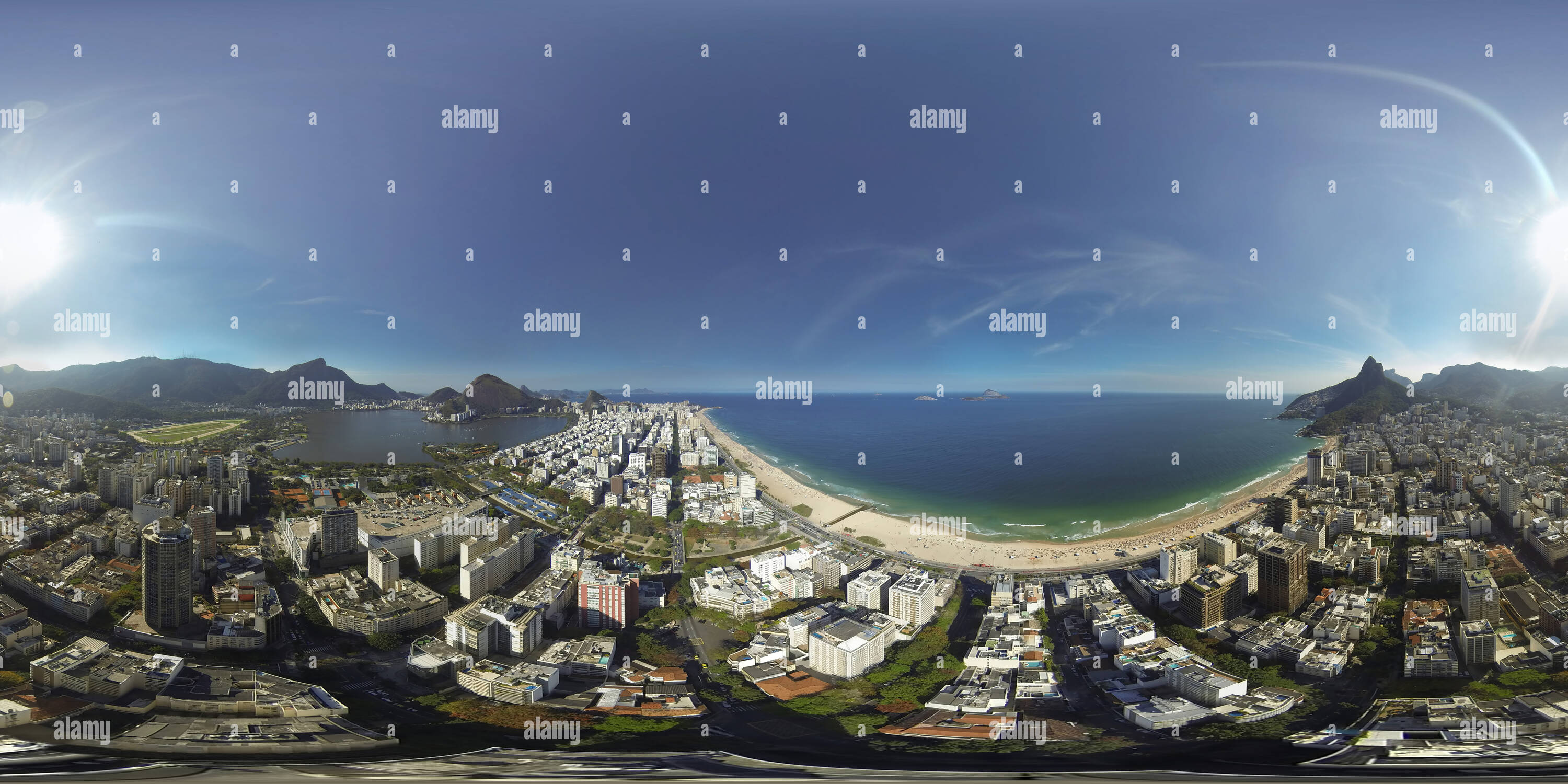 360° view of Aerial Panorama over Leblon, Rio de Janeiro, Brazil - Alamy