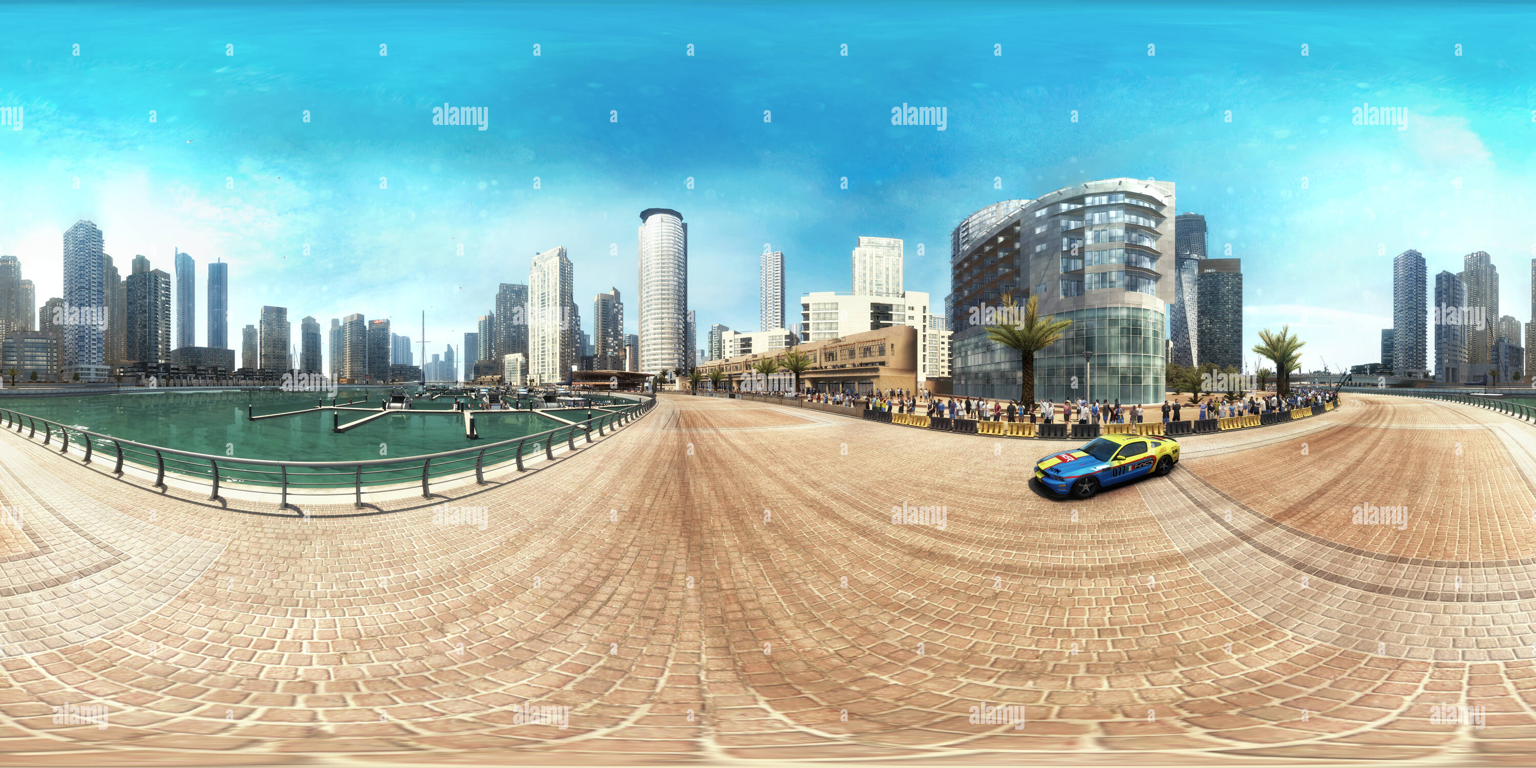 360° view of Ford Mustang in Dubai (GRID 2 pc game - Alamy