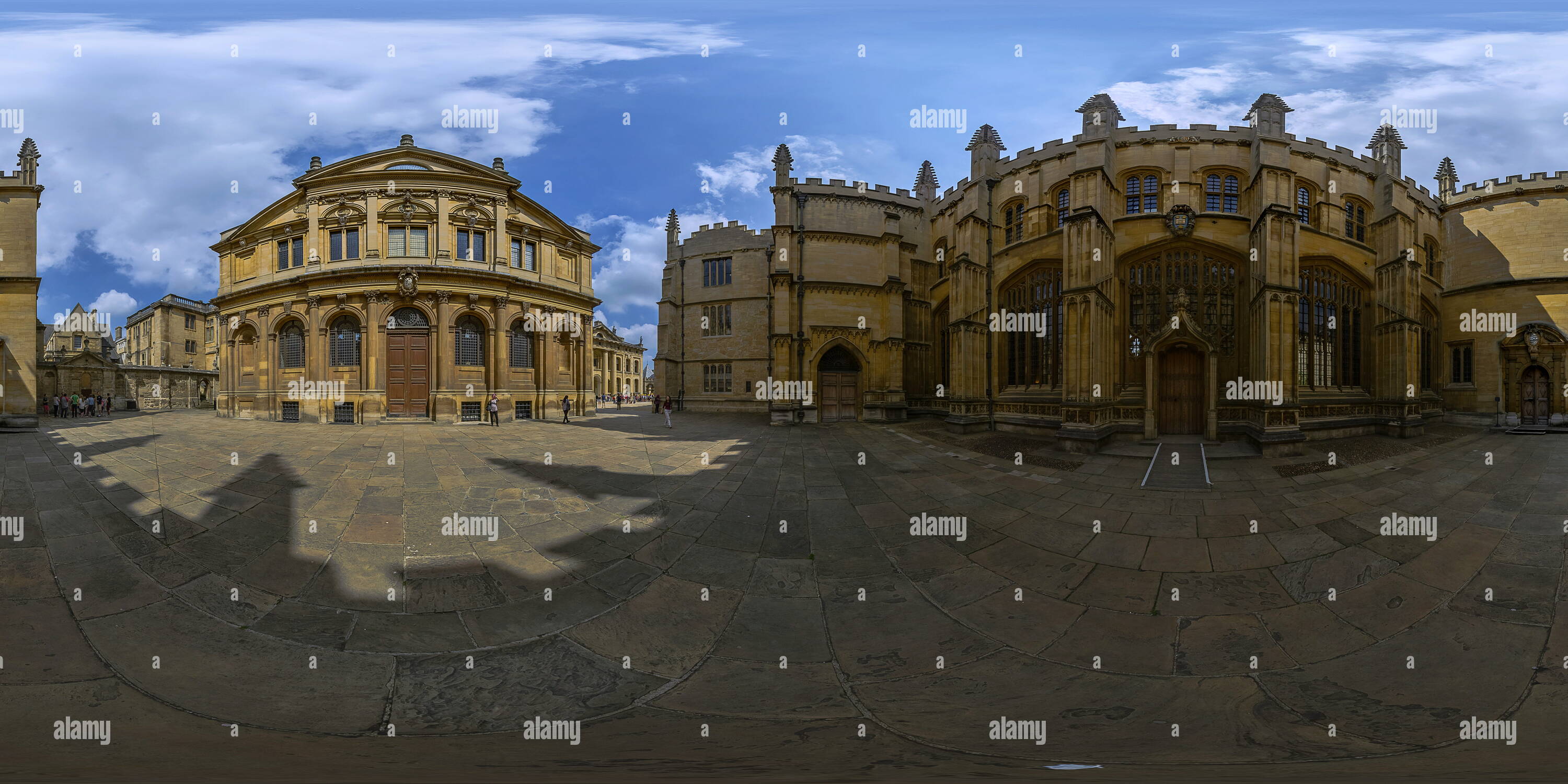 360° view of Sheldonian theatre, Oxford - Alamy