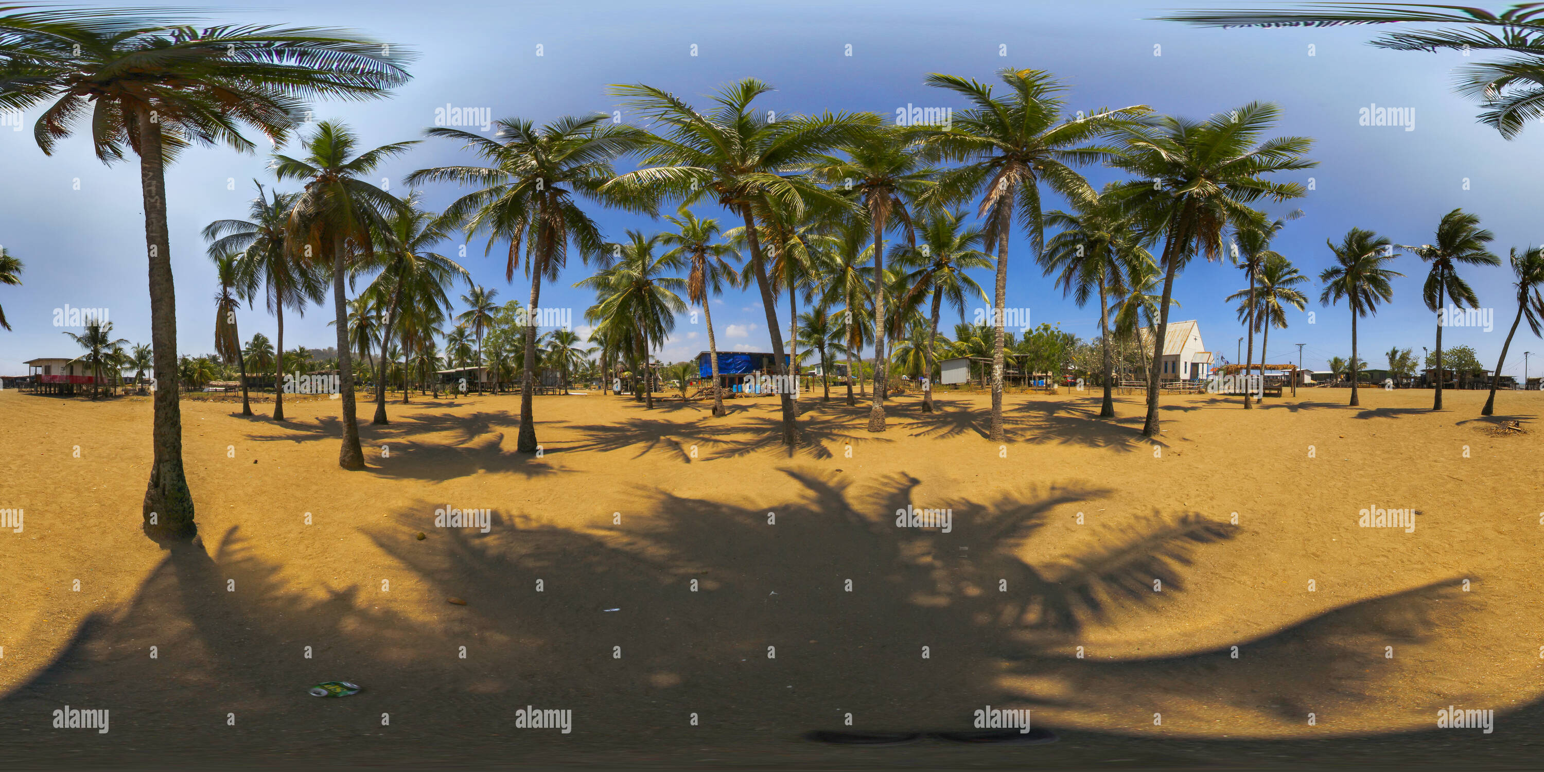 360° view of Gabagaba Village, Papua New Guinea - Alamy