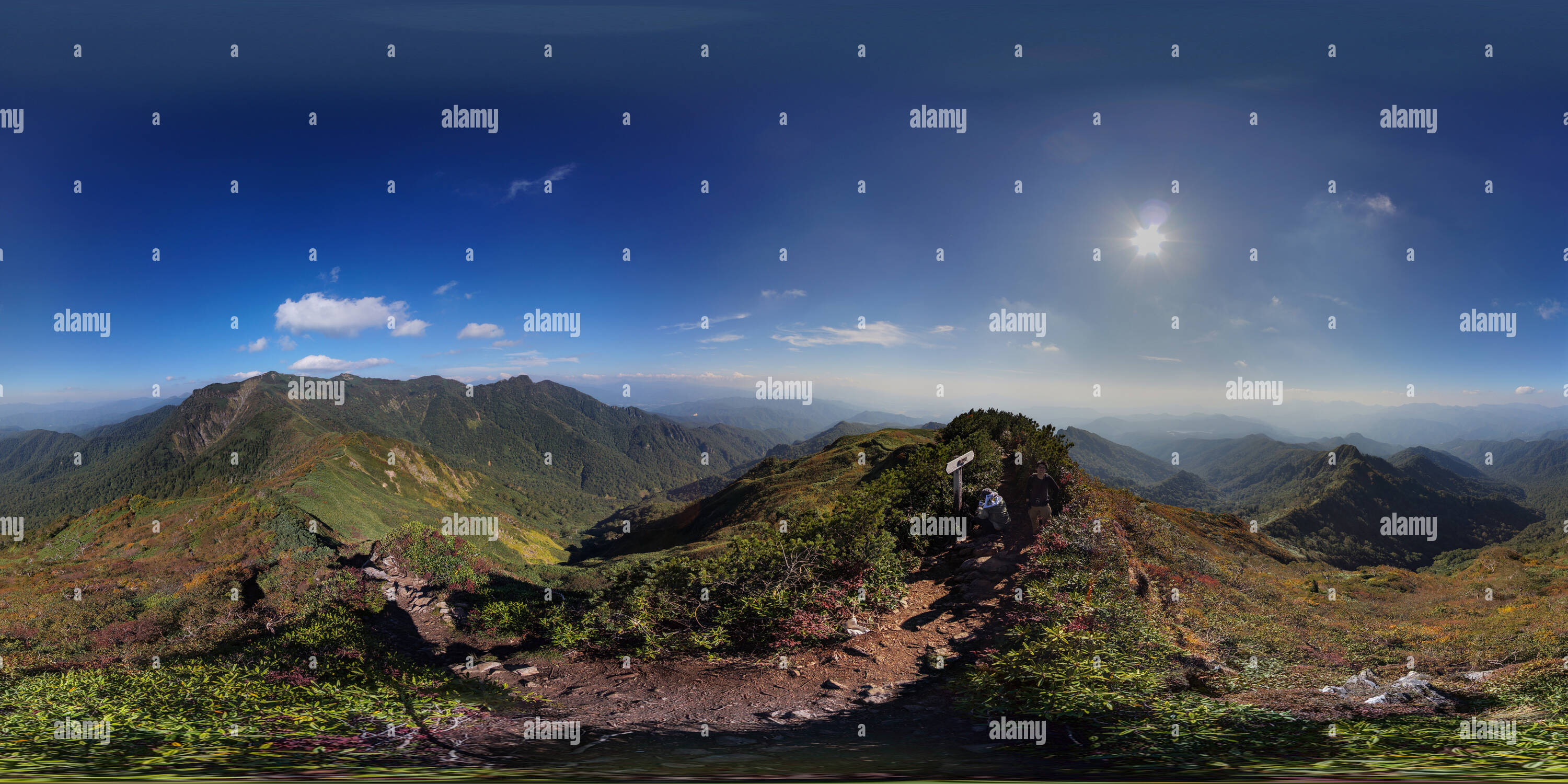 360° view of Mt.Kengamineyama, view from top - Alamy