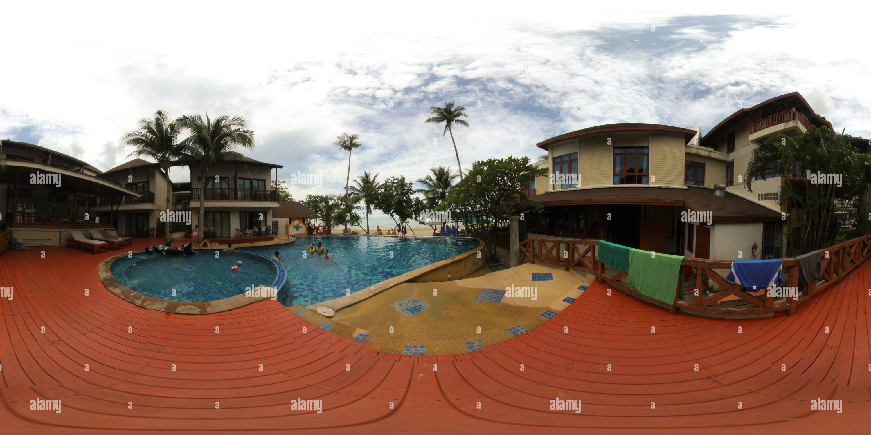 360° view of Pool Area, Mac Resort, Koh Chang, Thailand - Alamy