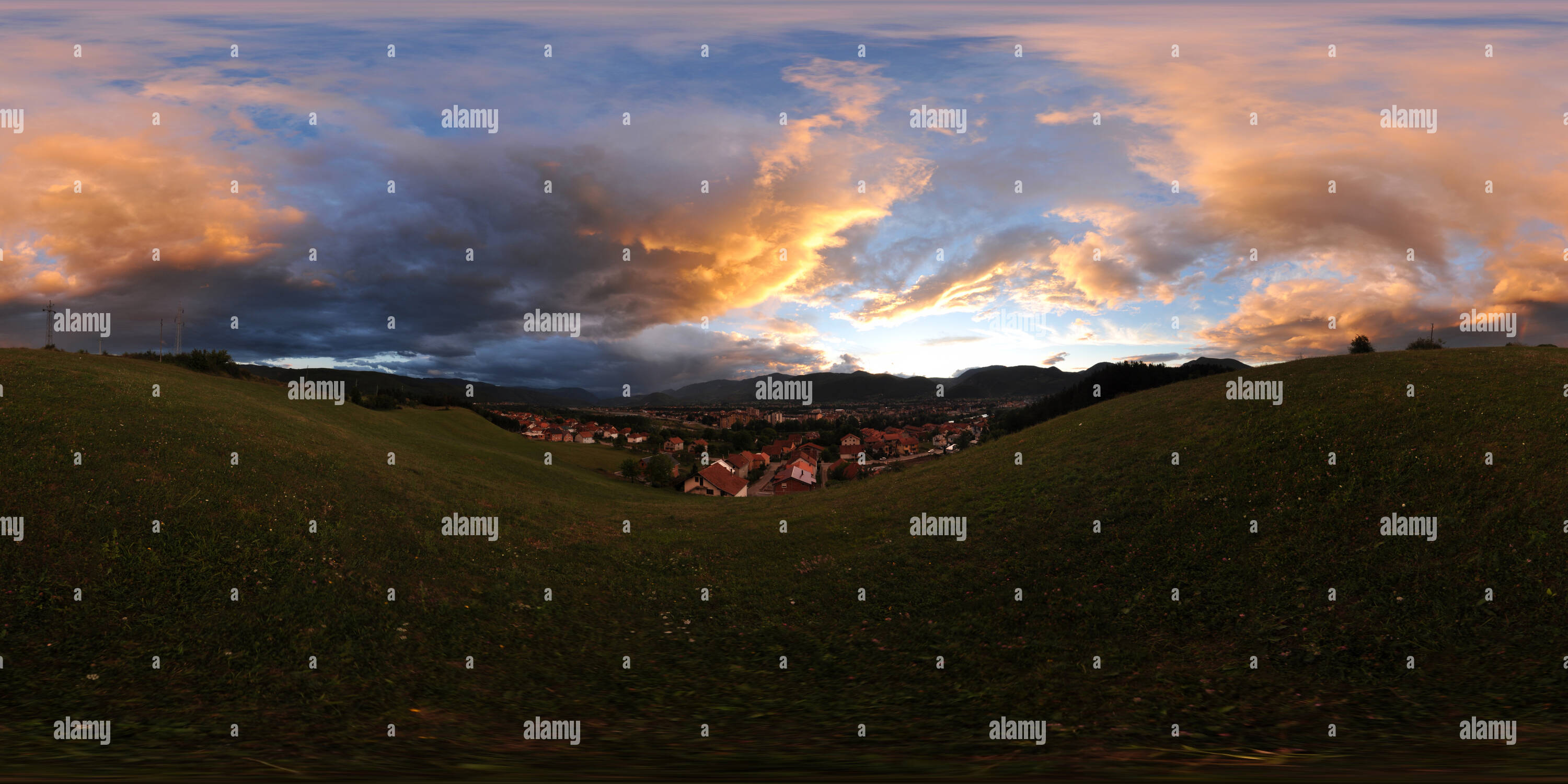 360° view of Sunset In Berane - August 2013 - Alamy