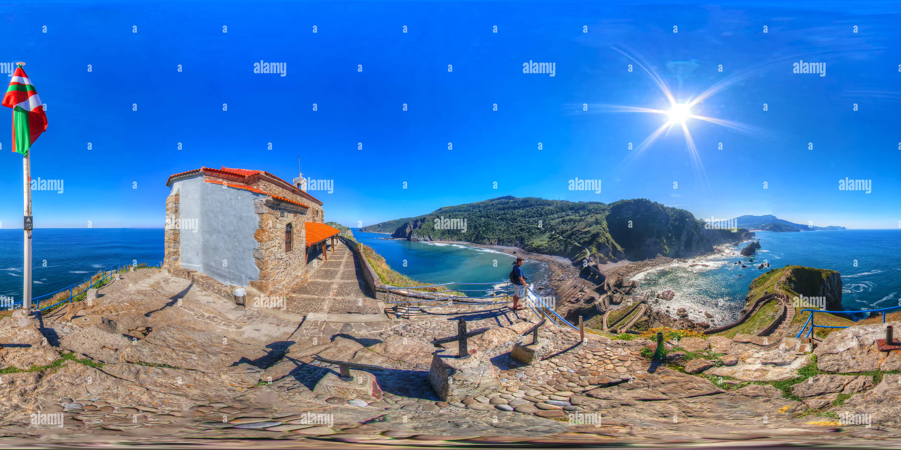 360° view of San Juan de Gaztelugatxe - Alamy