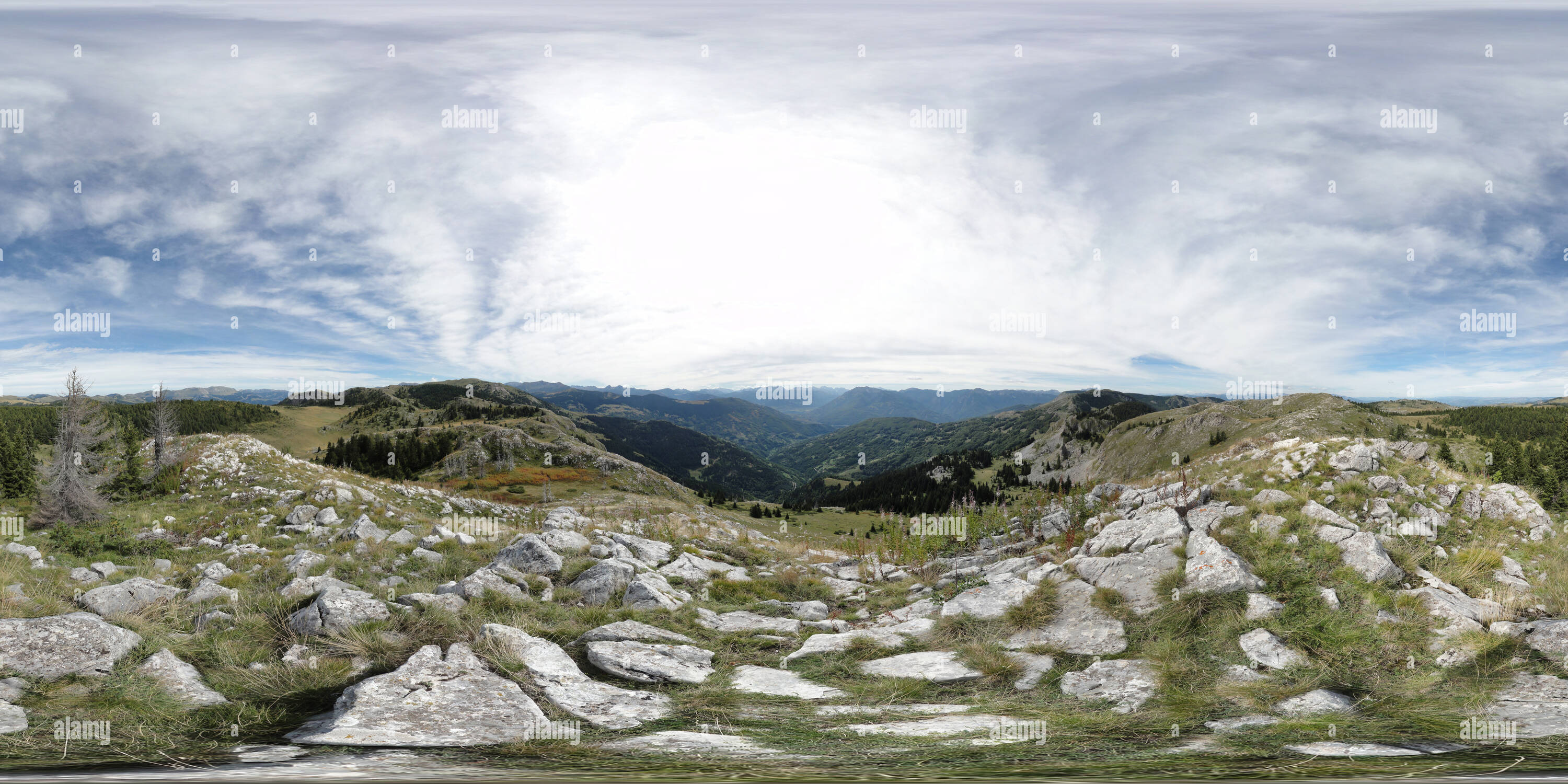 360° view of Velika village - Mountain Mokra - Viewpoint above Lijeva ...
