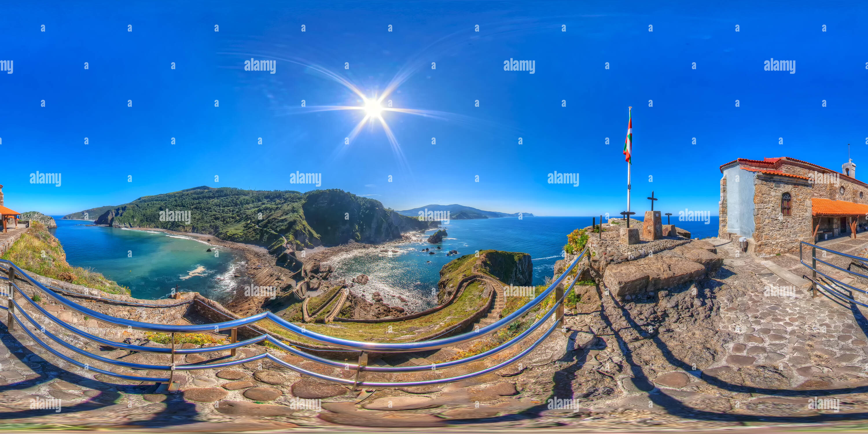 360° view of San Juan de Gaztelugatxe (Bakio - Alamy