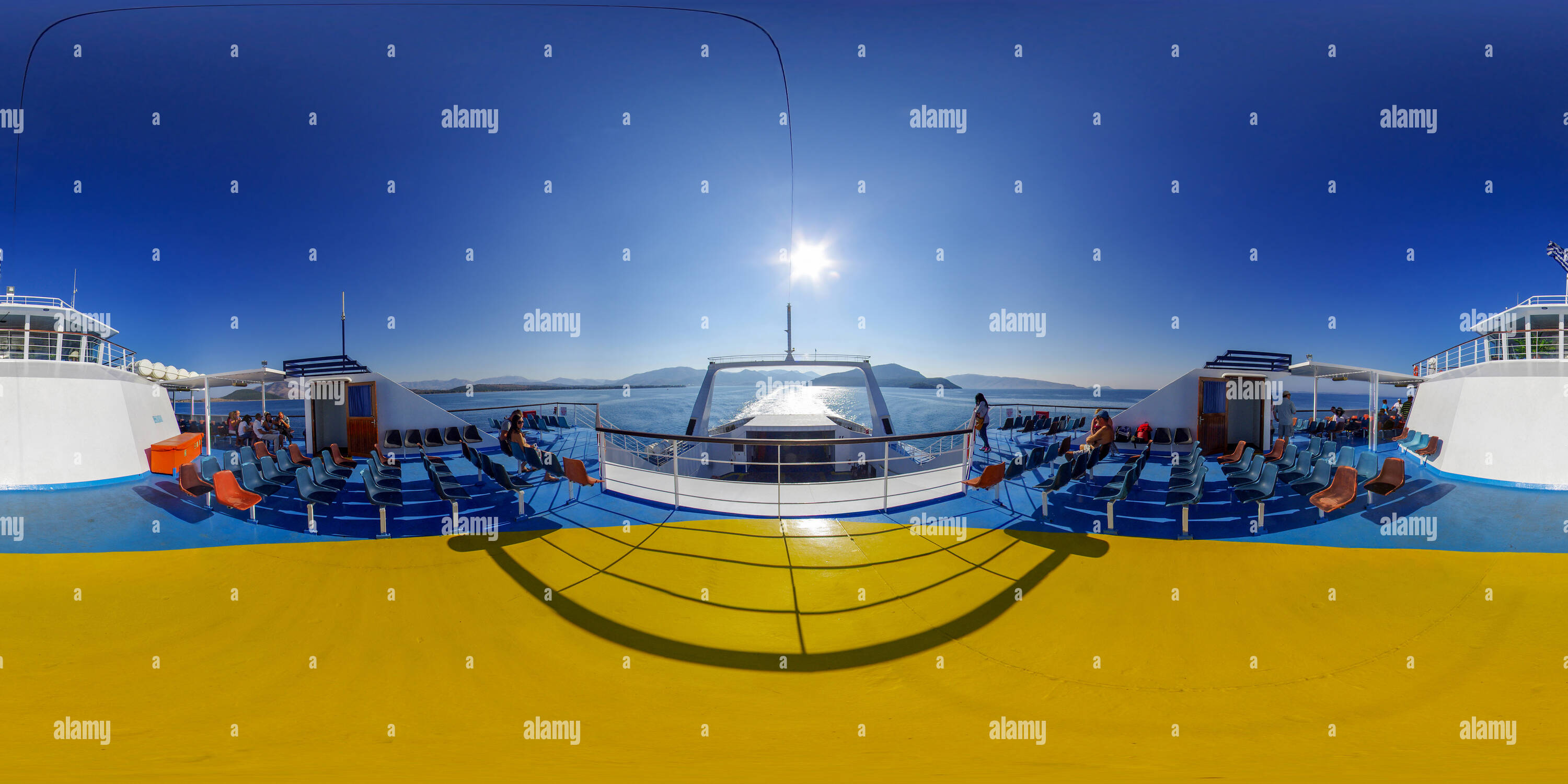 Ferry seats greece hi-res stock photography and images - Alamy