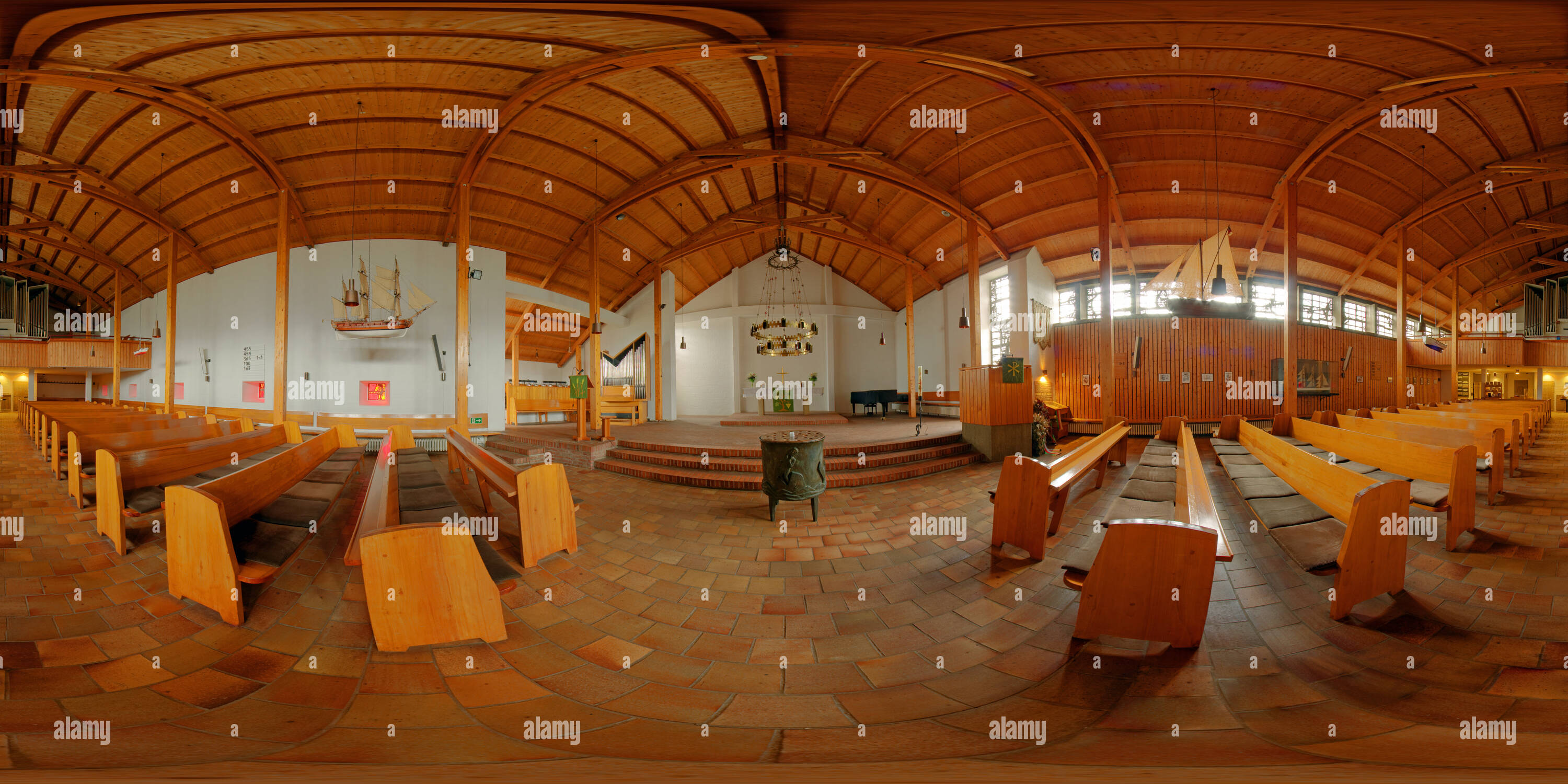 360° view of St. Nicolai Kirche, Helgoland - Alamy
