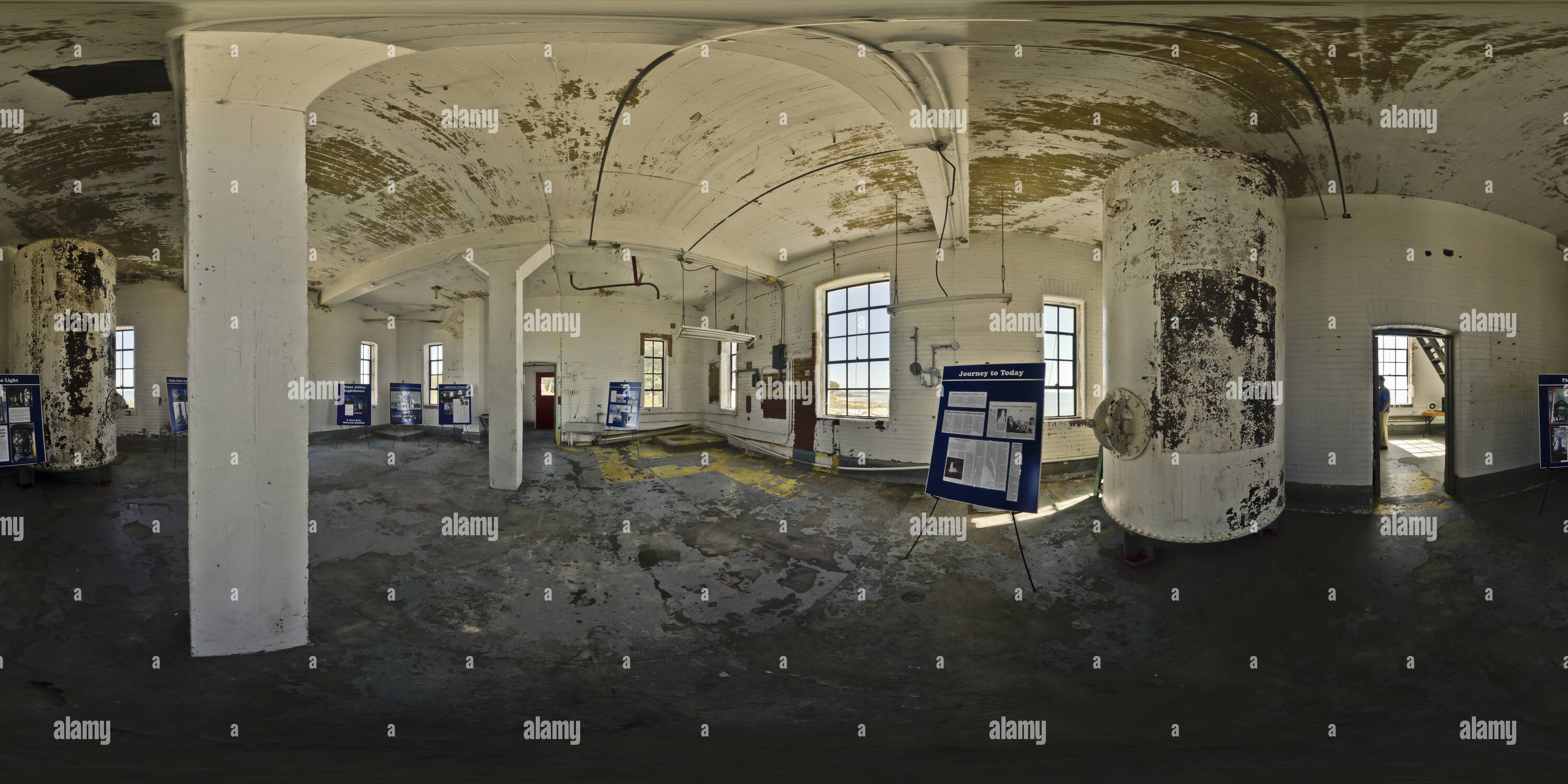 360° view of Point Abino Lighthouse Interior - Alamy
