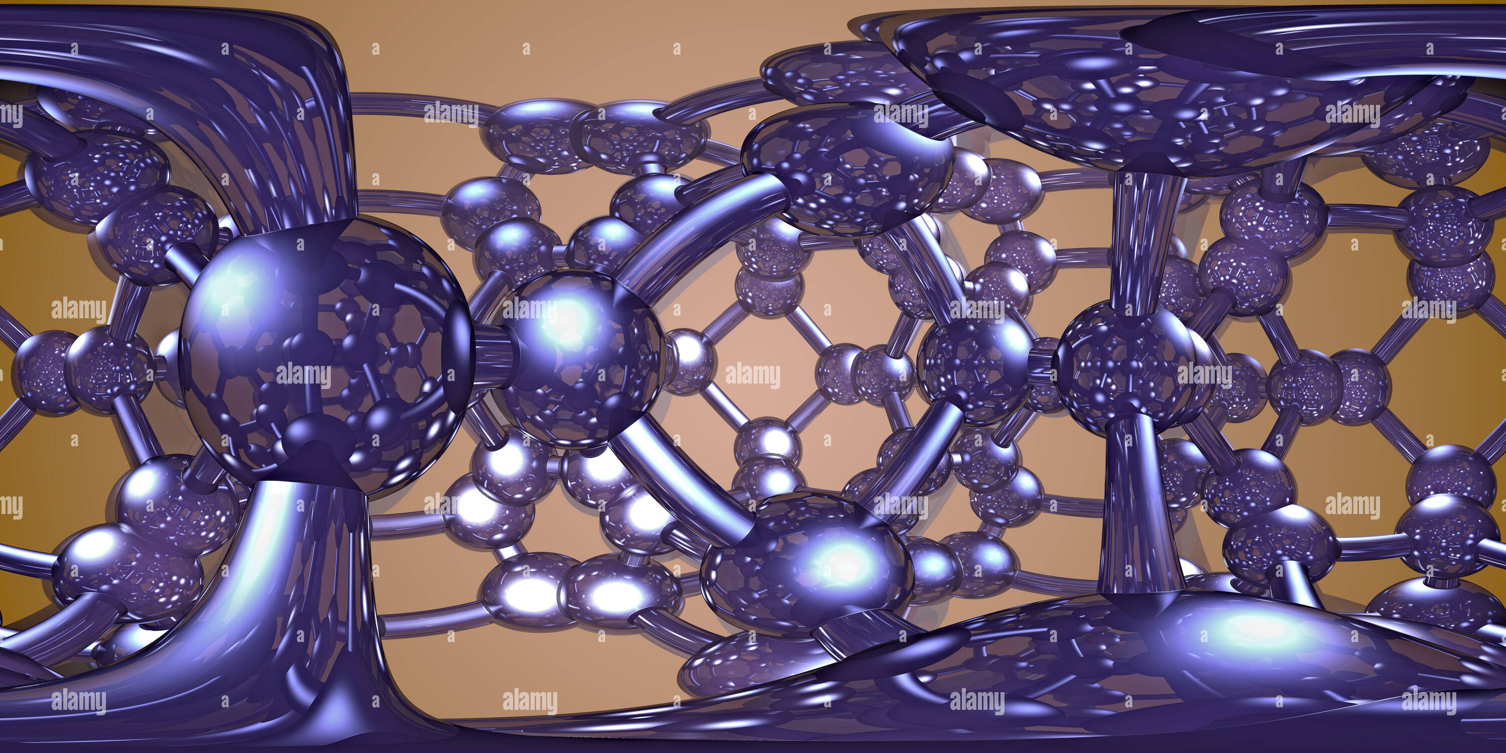 360° view of Inside a molecule - Alamy