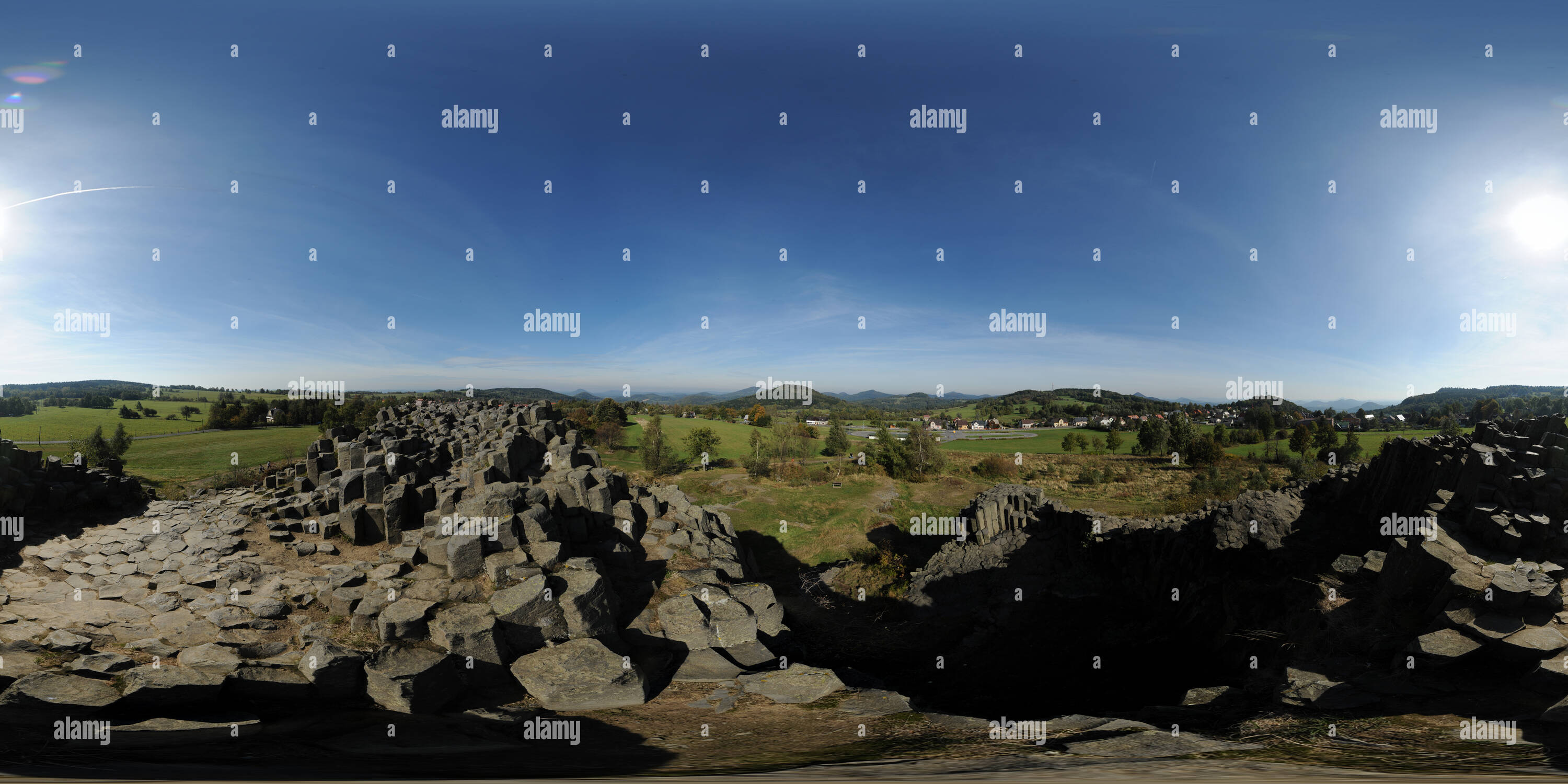 360° view of Lord's Rock in Northern Bohemia - Alamy
