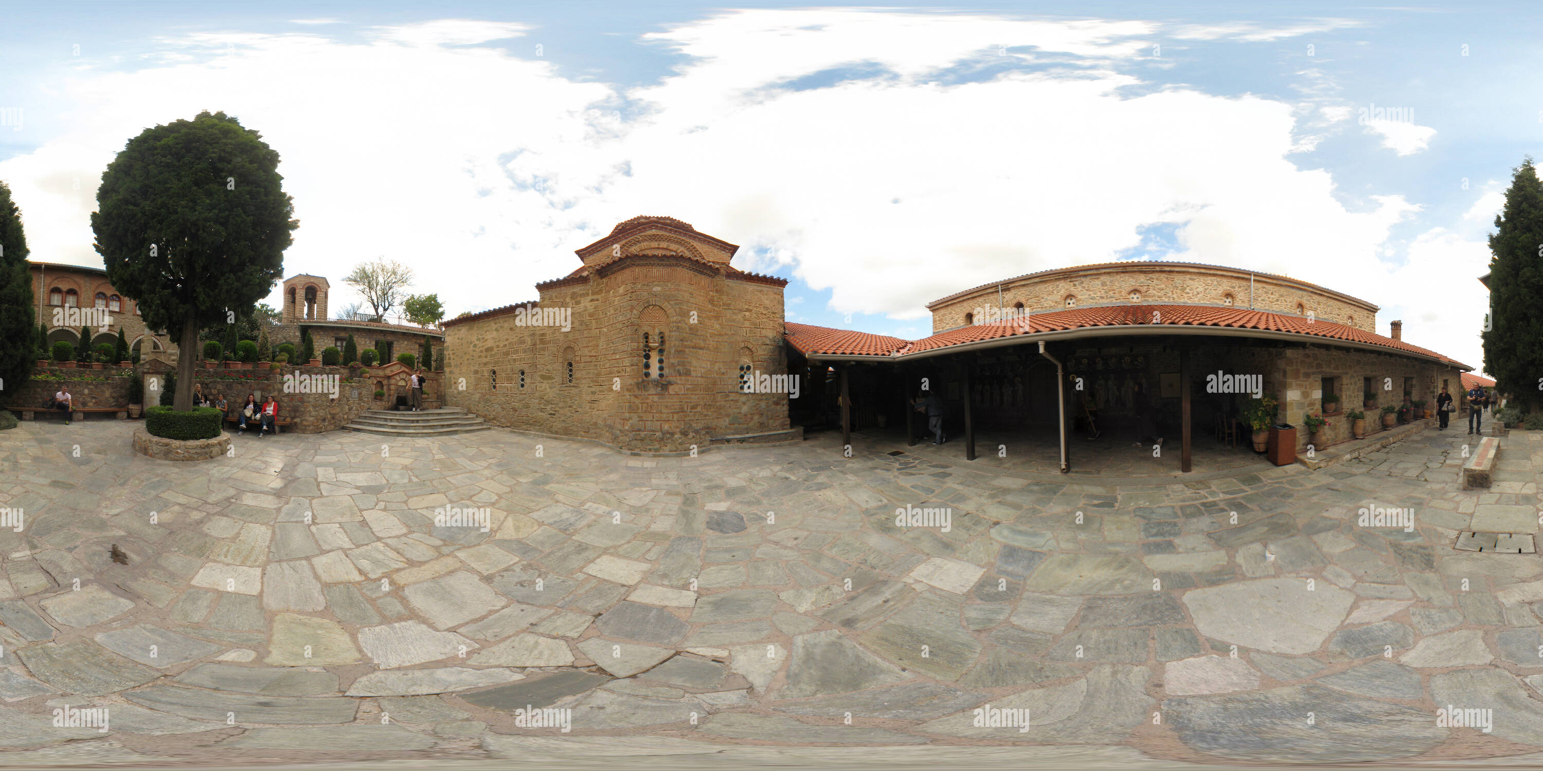 360° view of Meteora - Holy Monastery of Great Meteoron-1 - Alamy