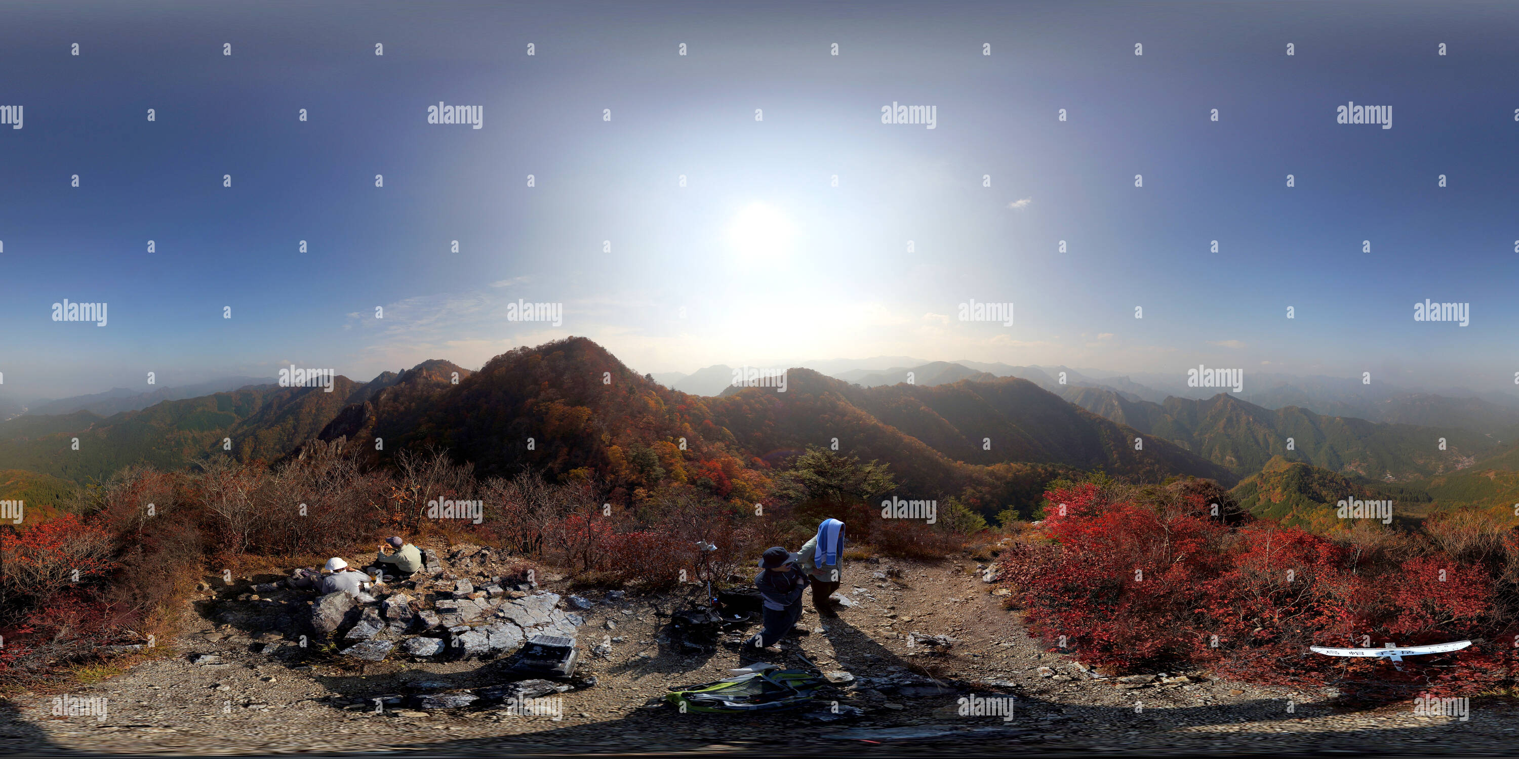 360° view of Mt.Eboshidake of Autumn(Gunma - Alamy