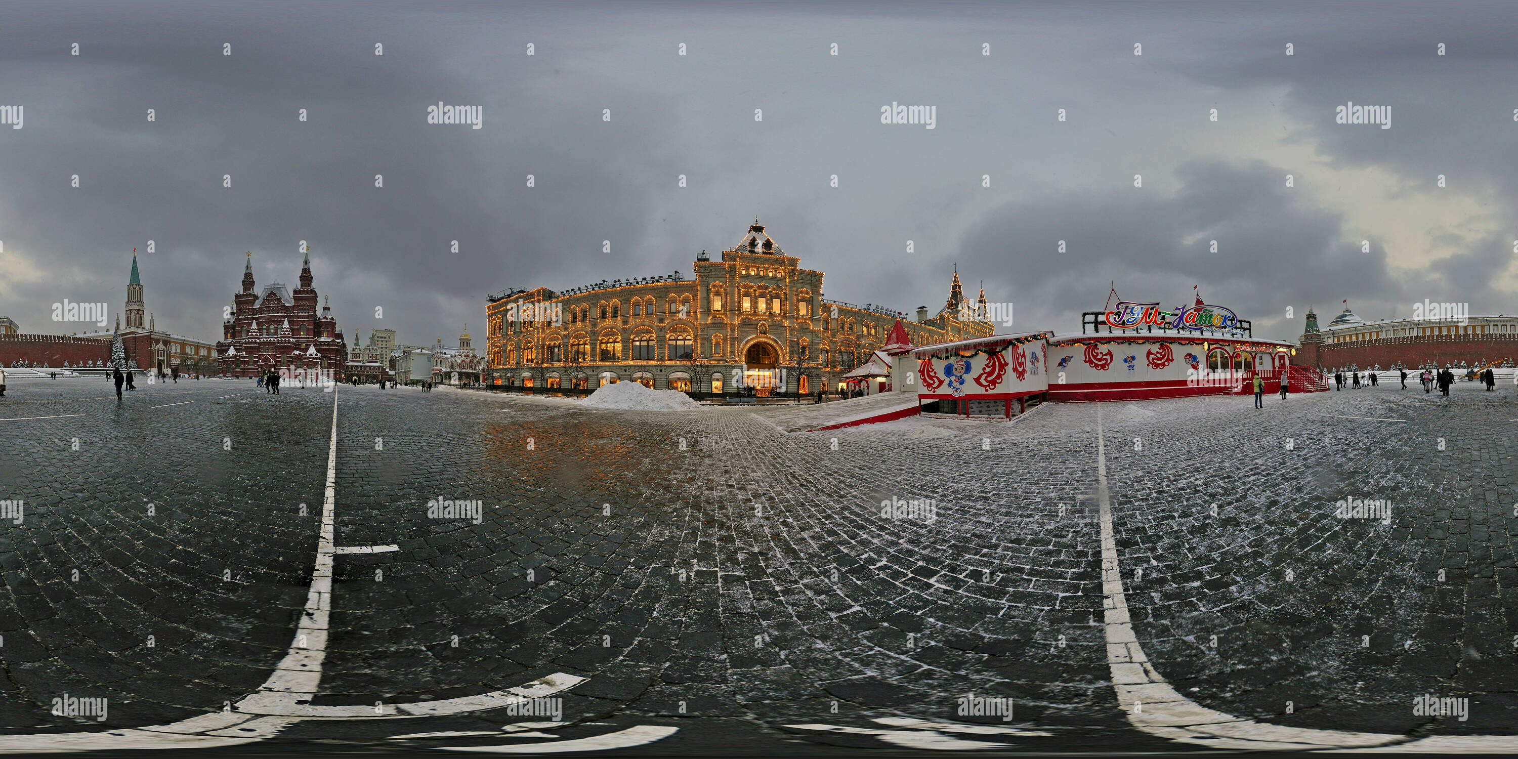 360° view of Red Square, GUM - Moscow - Alamy