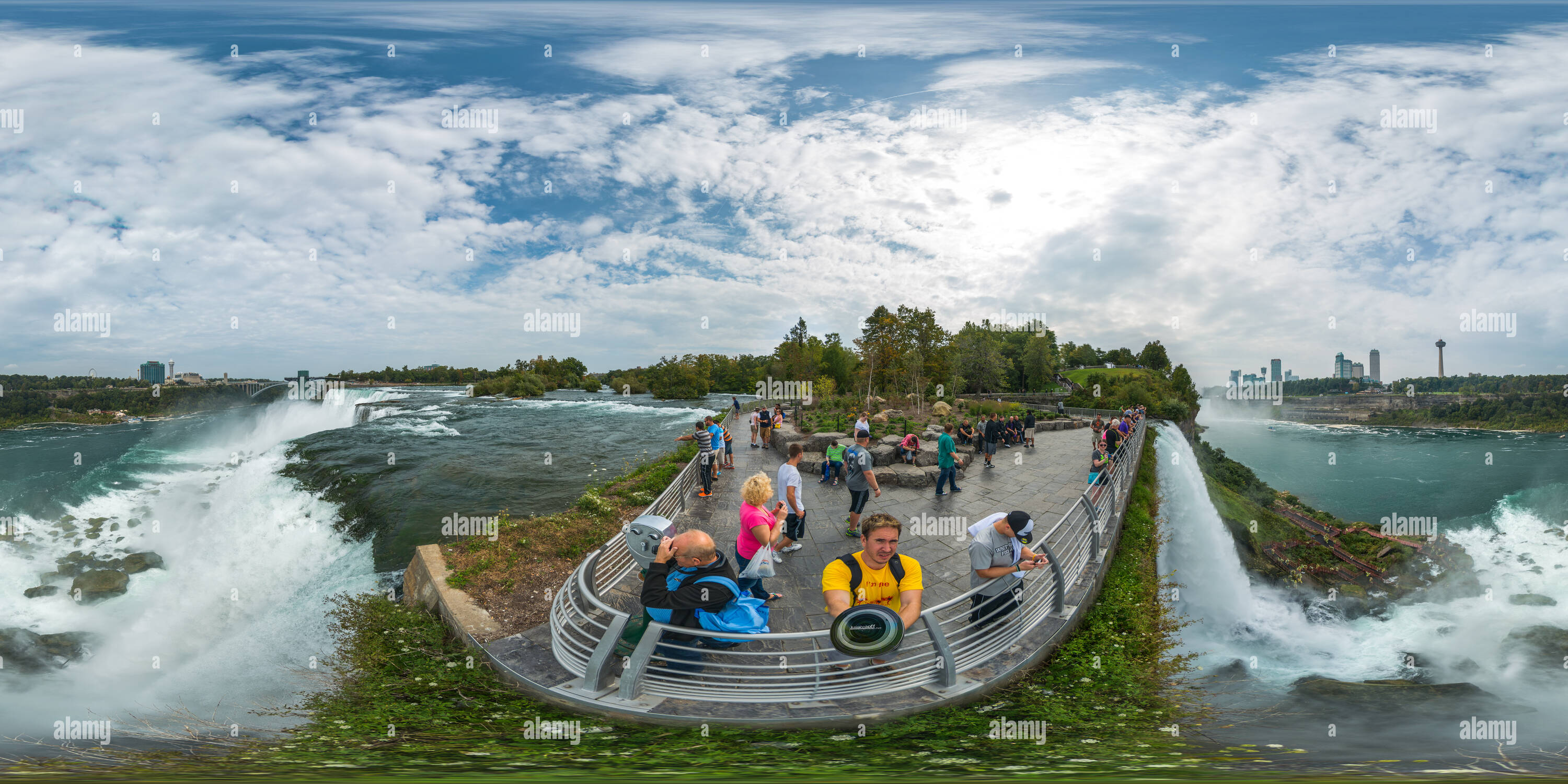 360° view of Niagara Falls USA - Alamy