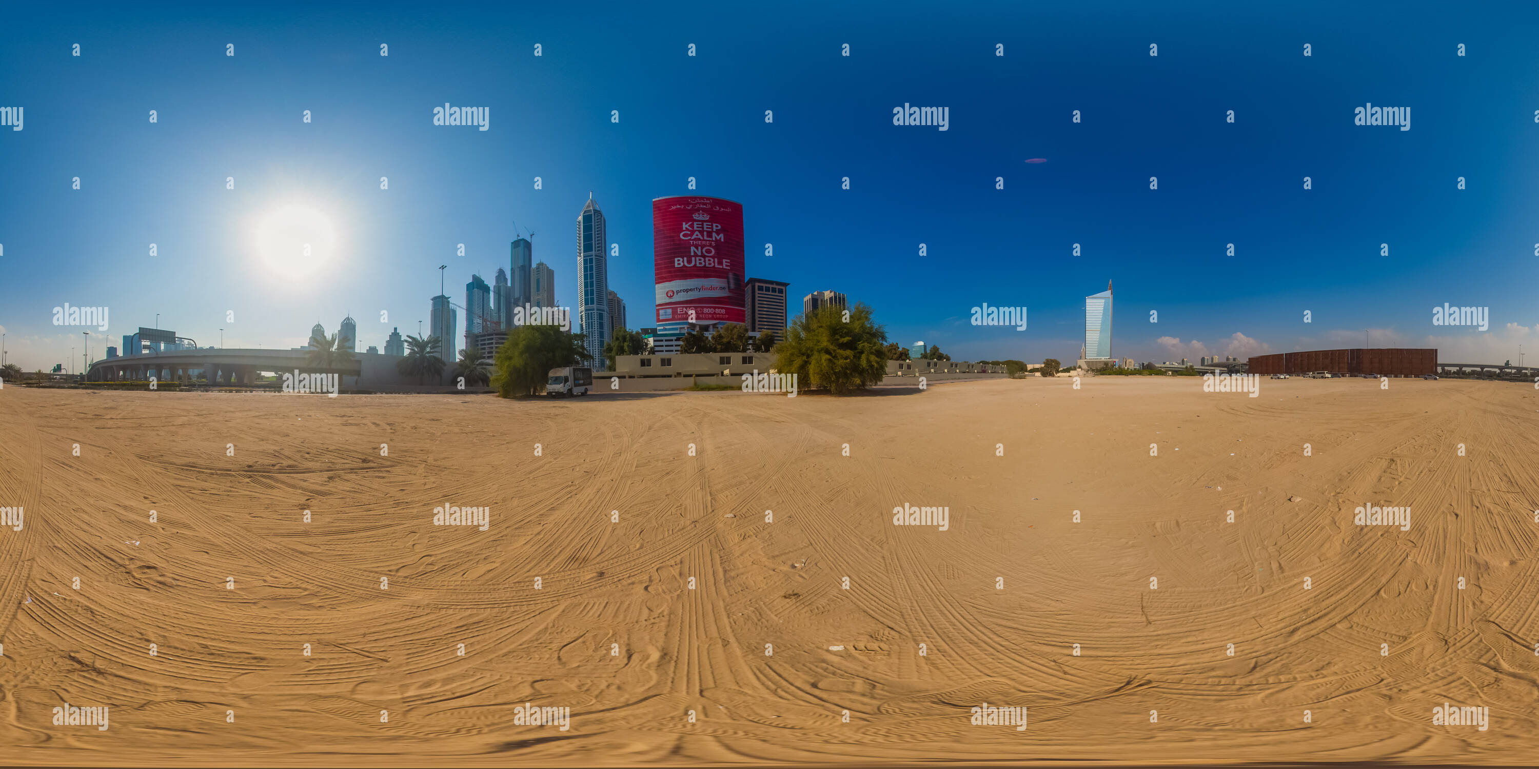 360° view of Dubai Real Estate - Shatha Tower in Media City - Alamy