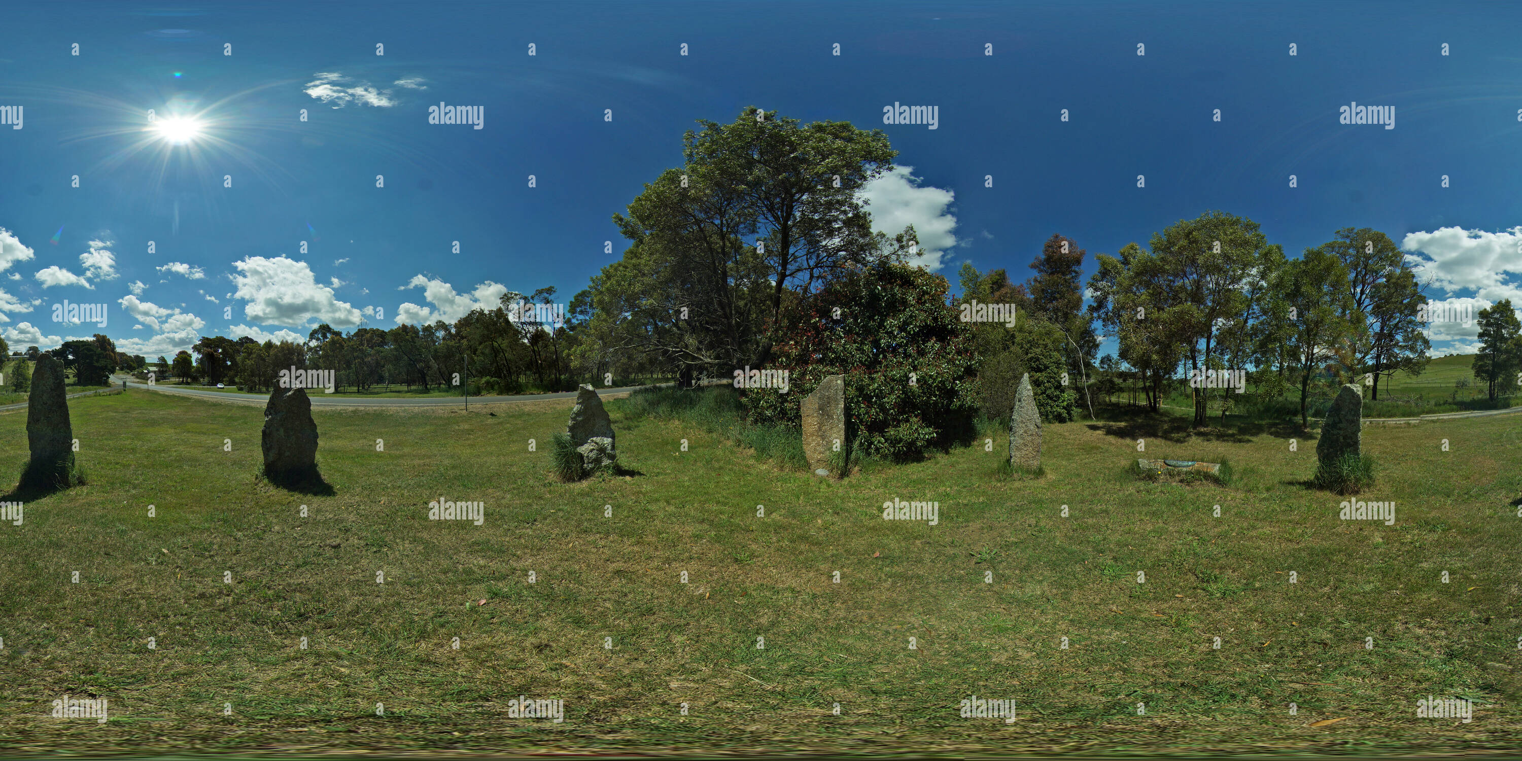 360° view of Highlands Stone Circle - Alamy