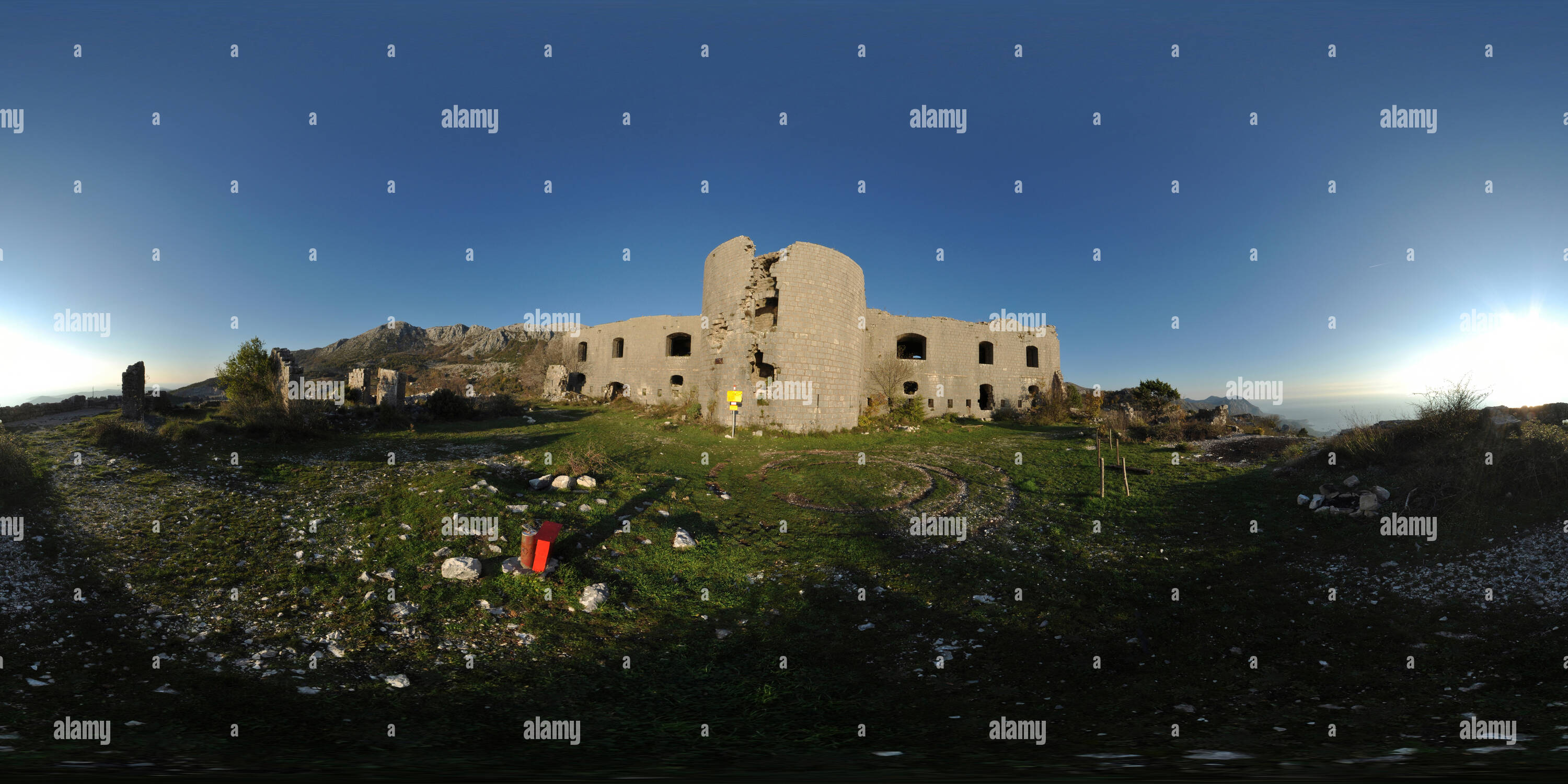 360° view of Fortress Kosmac Near Budva - Alamy