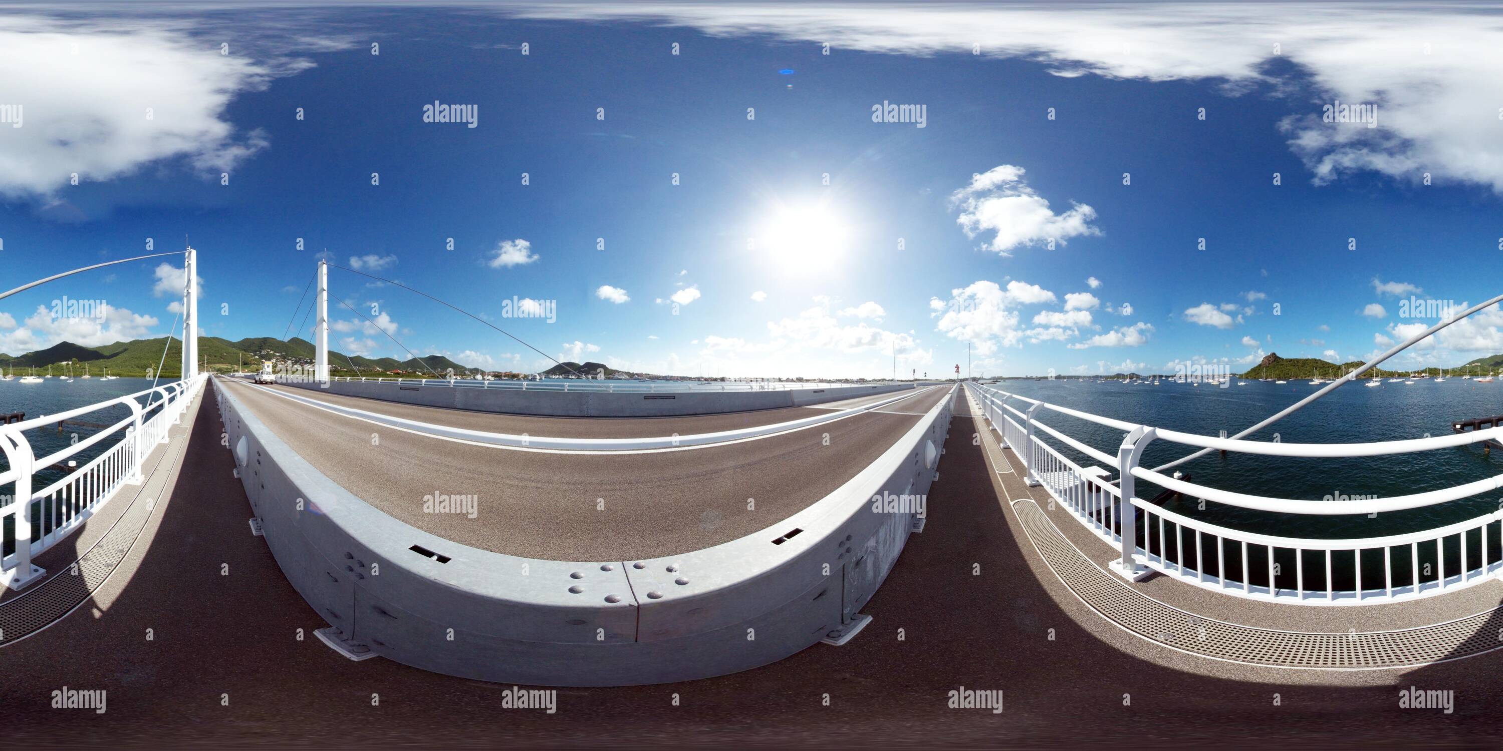 360° view of Simpson Bay Causeway - Alamy