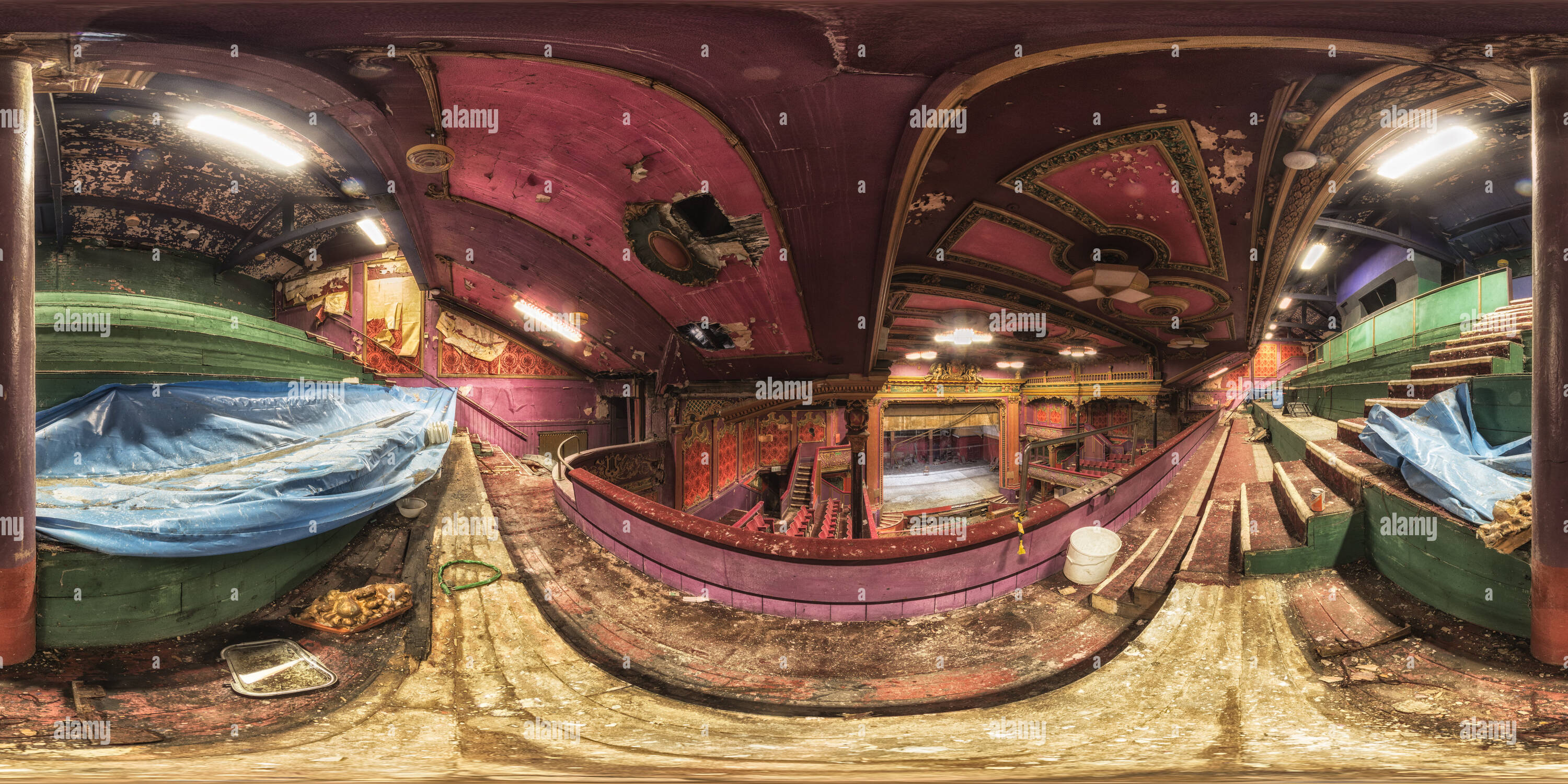 360° view of View from the upper circle at Hulme Hippodrome, June 2013 ...
