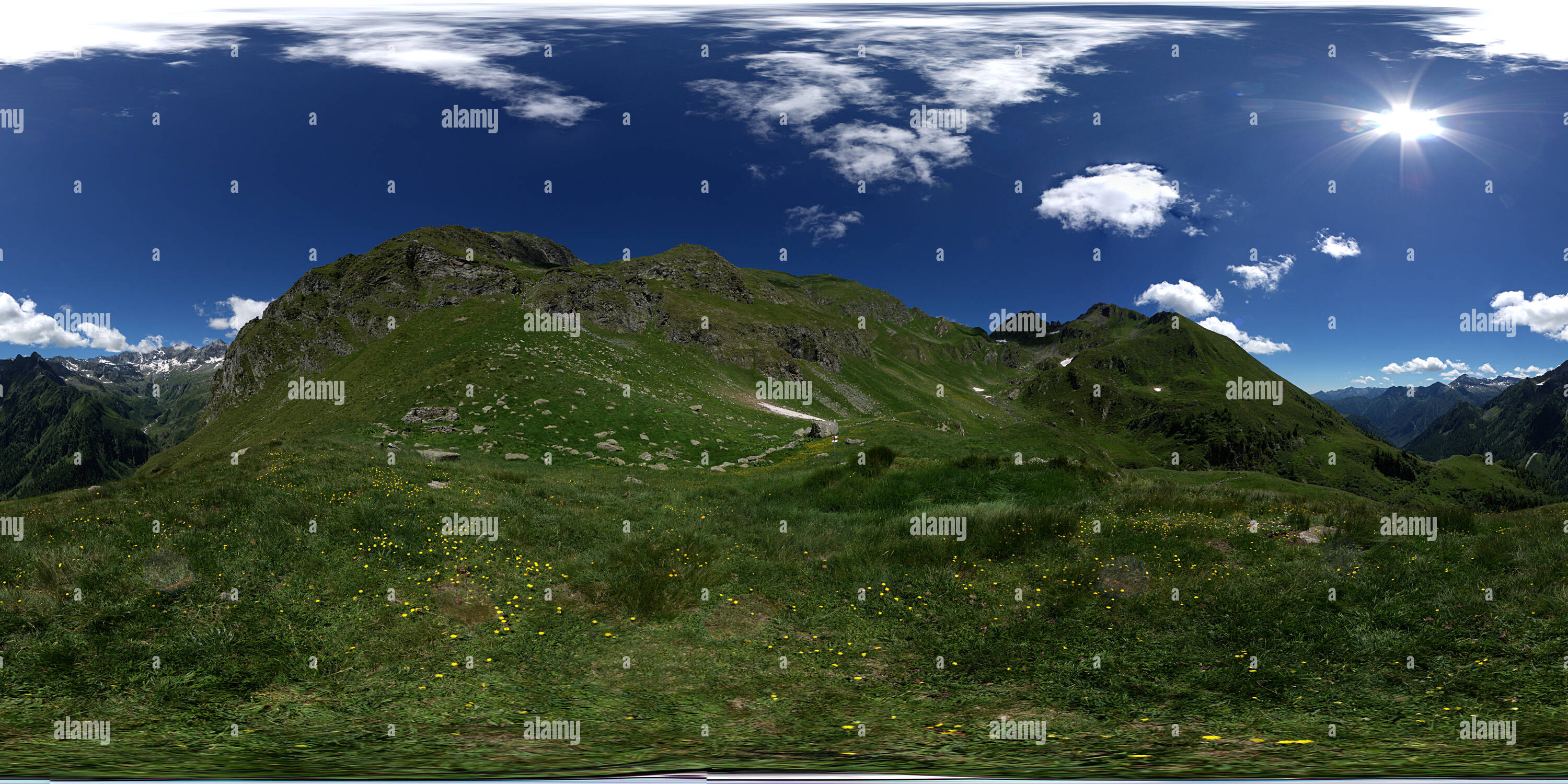 360° view of Alpe della Preia - Alamy