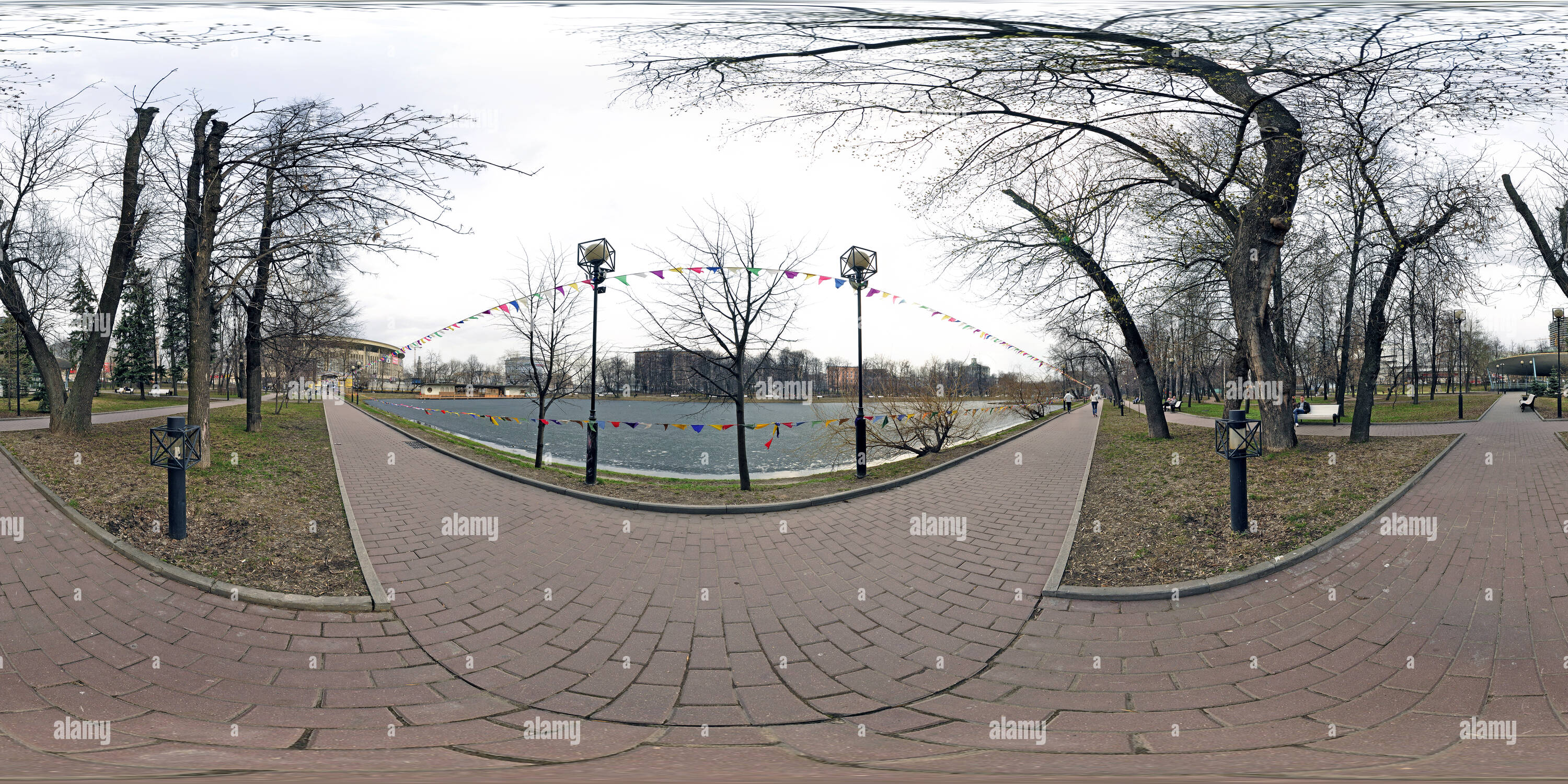 360° view of Ekaterininsky Pond - Moscow - Alamy